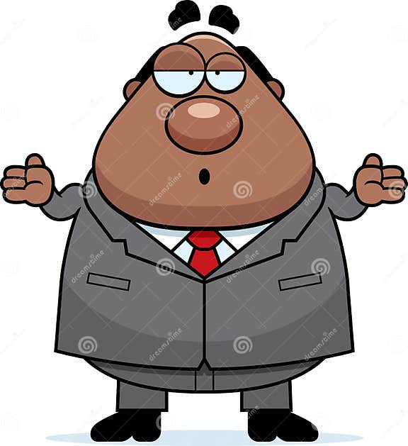 Cartoon Boss Confused stock vector. Illustration of boss - 41818616