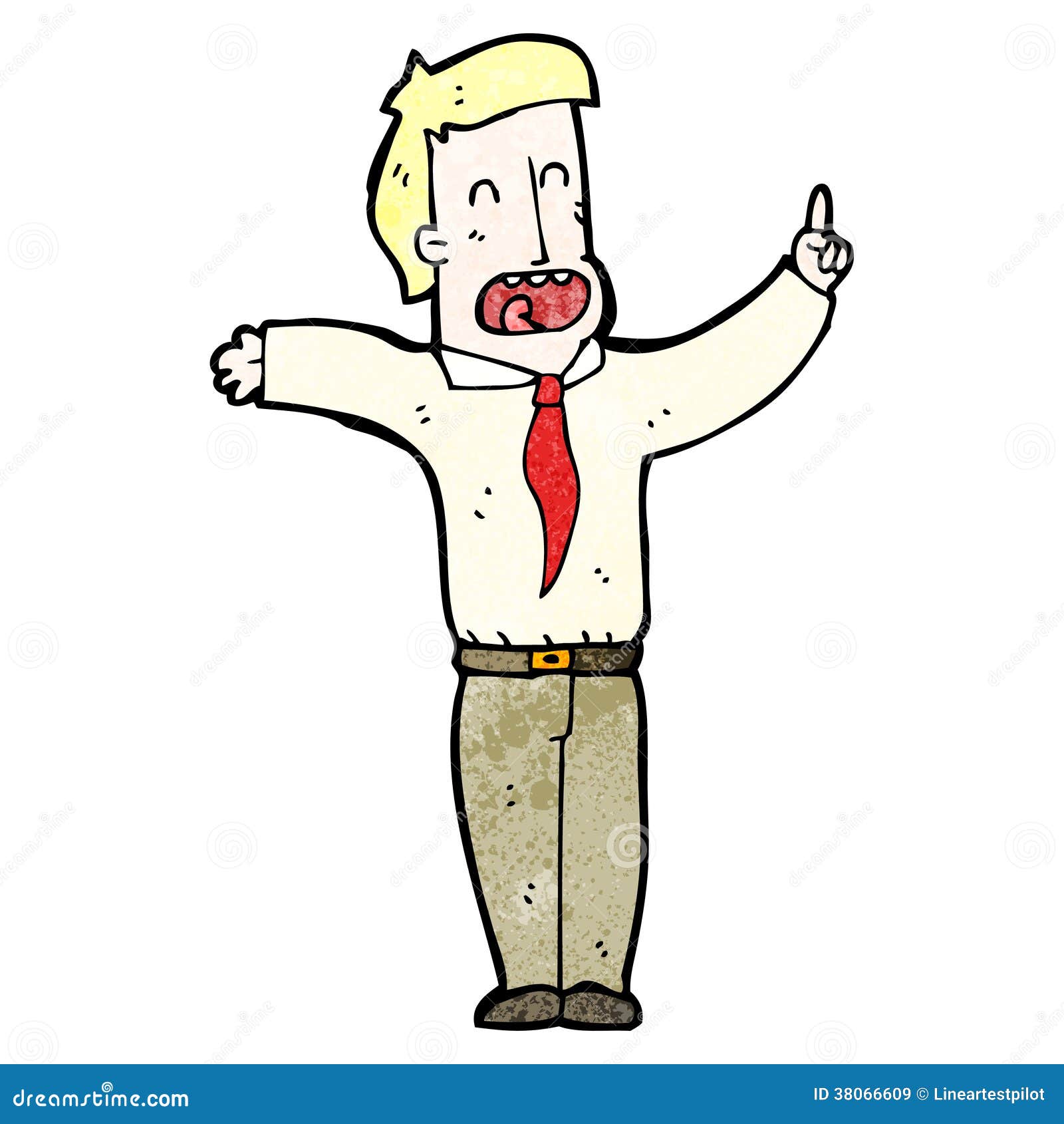 Cartoon boss giving orders stock vector. Illustration of traditional ...