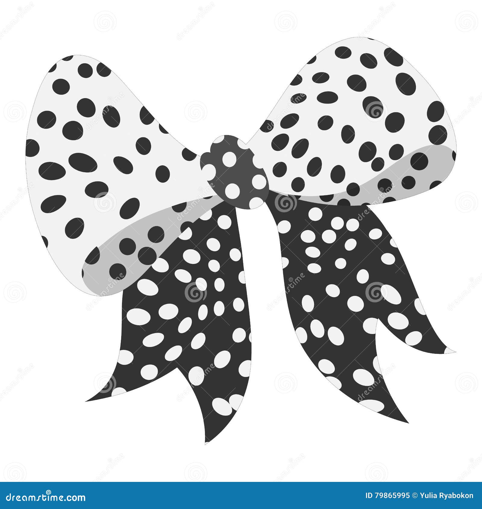 Cartoon bow black sign stock vector. Illustration of ribbon - 79865995