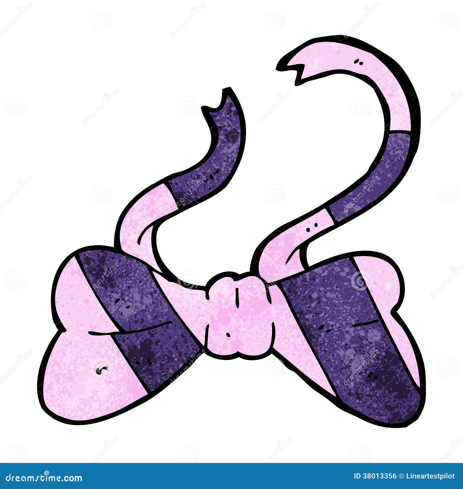 Cartoon bow tie stock vector. Illustration of clip, retro - 38013356