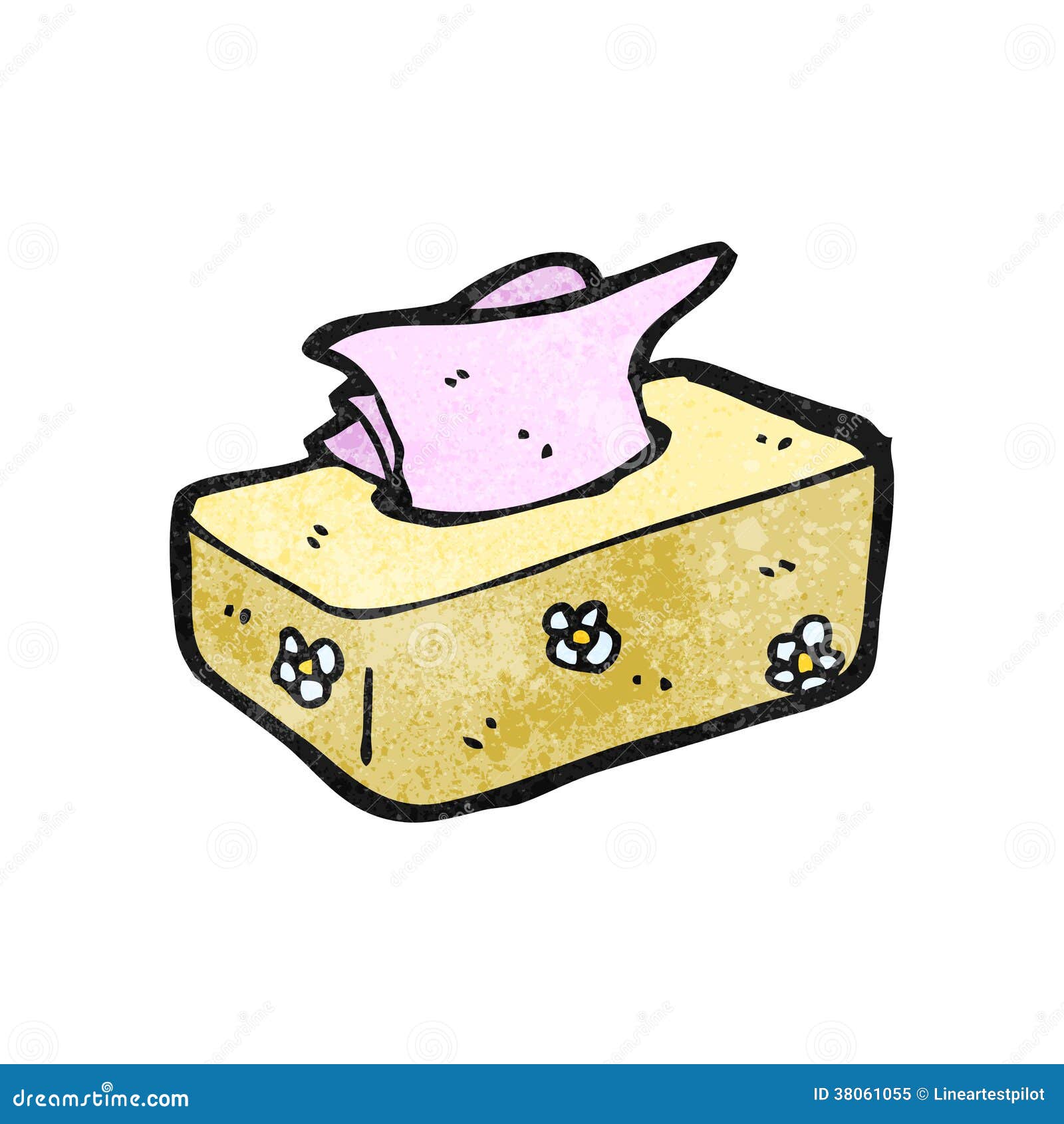 Cartoon box of tissues stock vector. Illustration of artwork - 38061055