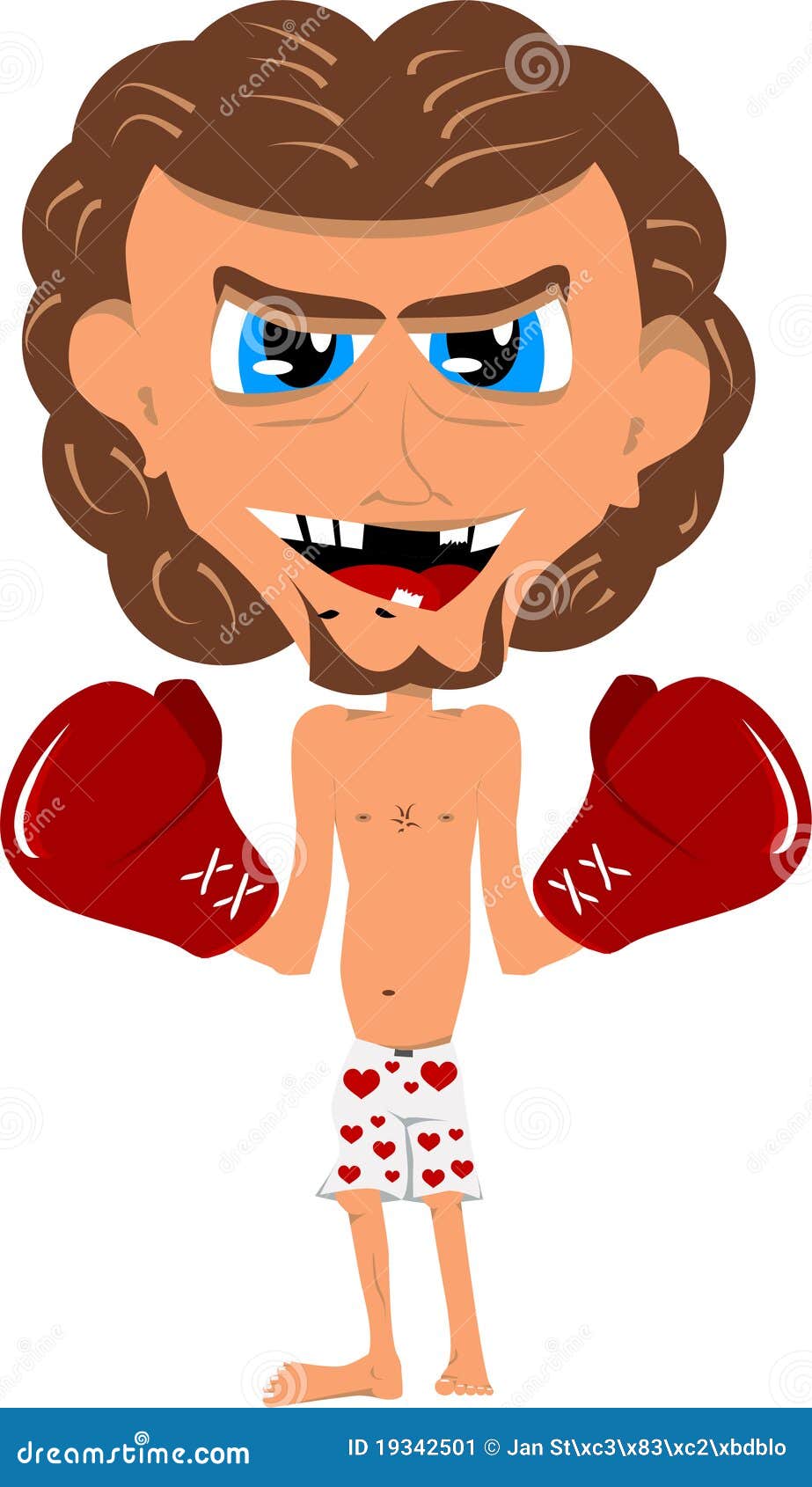 Cartoon Boxer stock vector. Illustration of isolated - 19342501