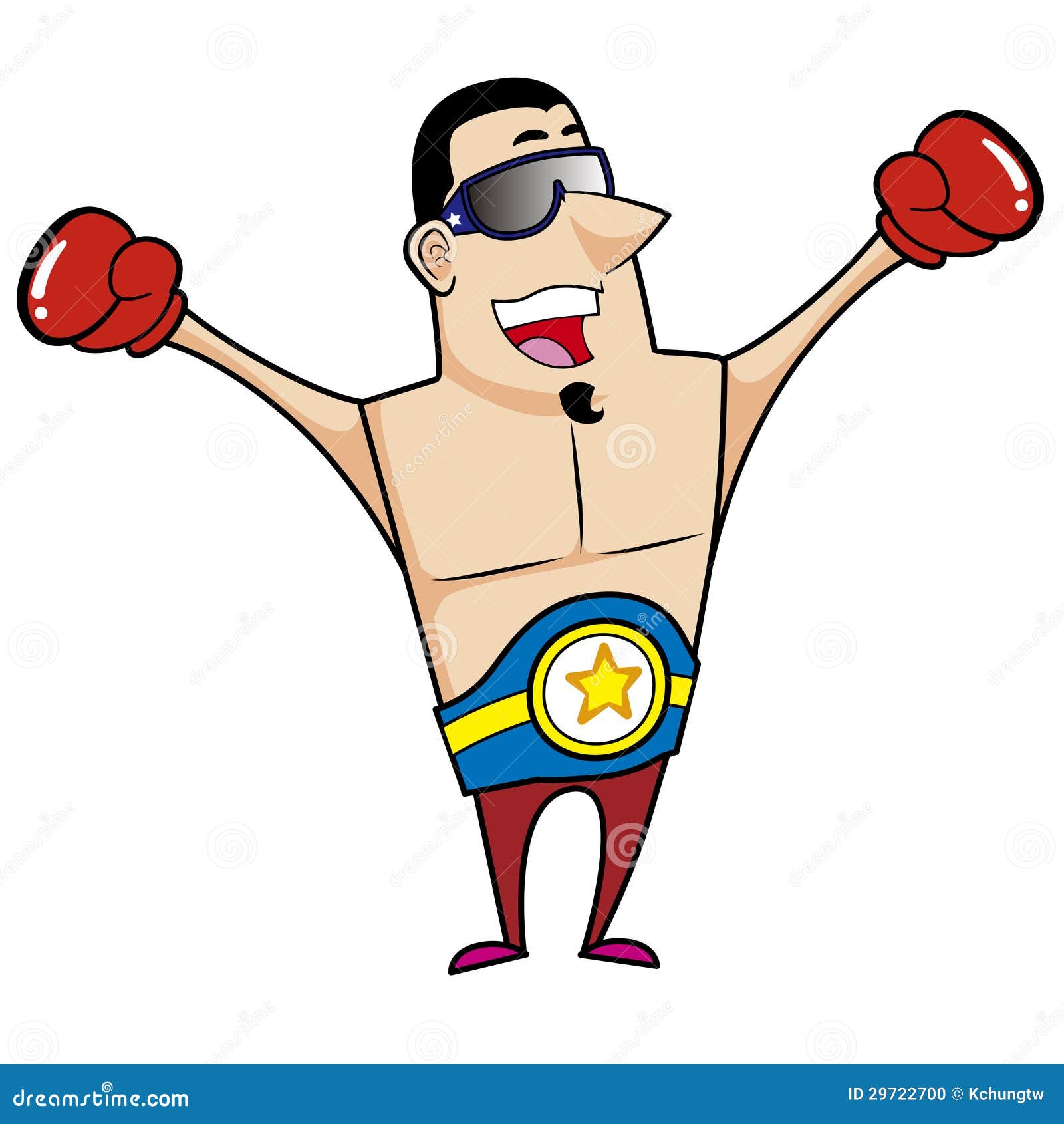Cartoon Boxer stock vector. Illustration of activities - 29722700
