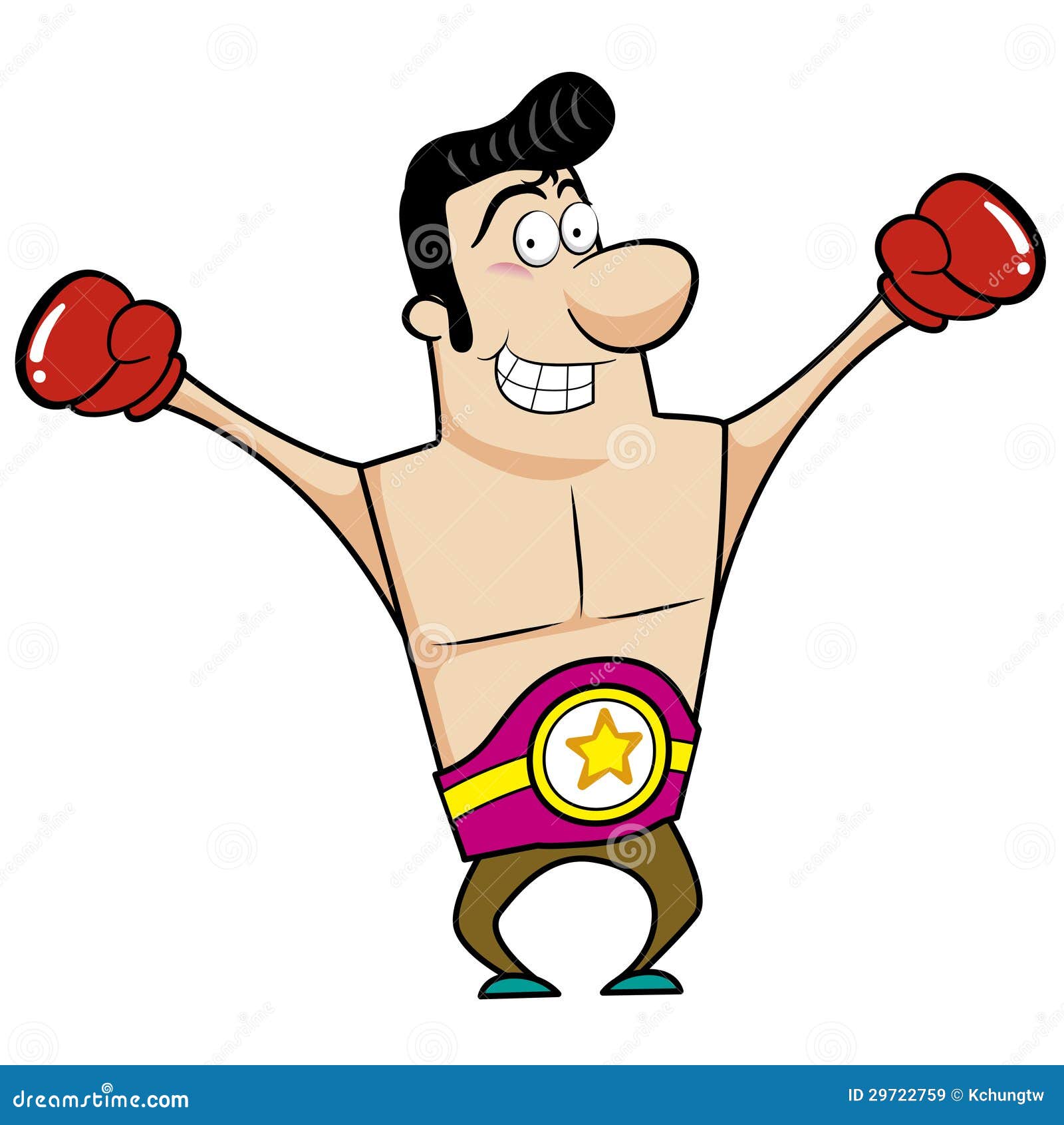 Cartoon boxer stock vector. Illustration of boxing, fighters - 29722759
