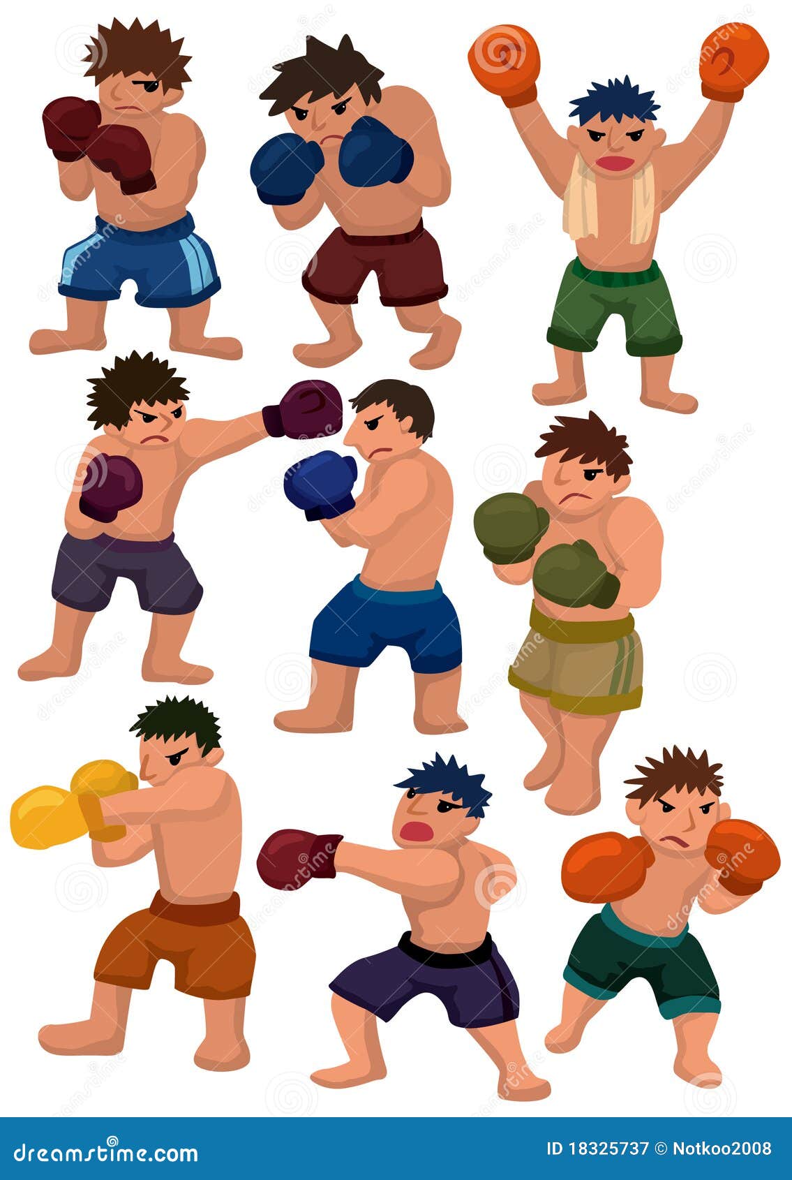 Cartoon Boxer Vector Illustration | CartoonDealer.com #29722700