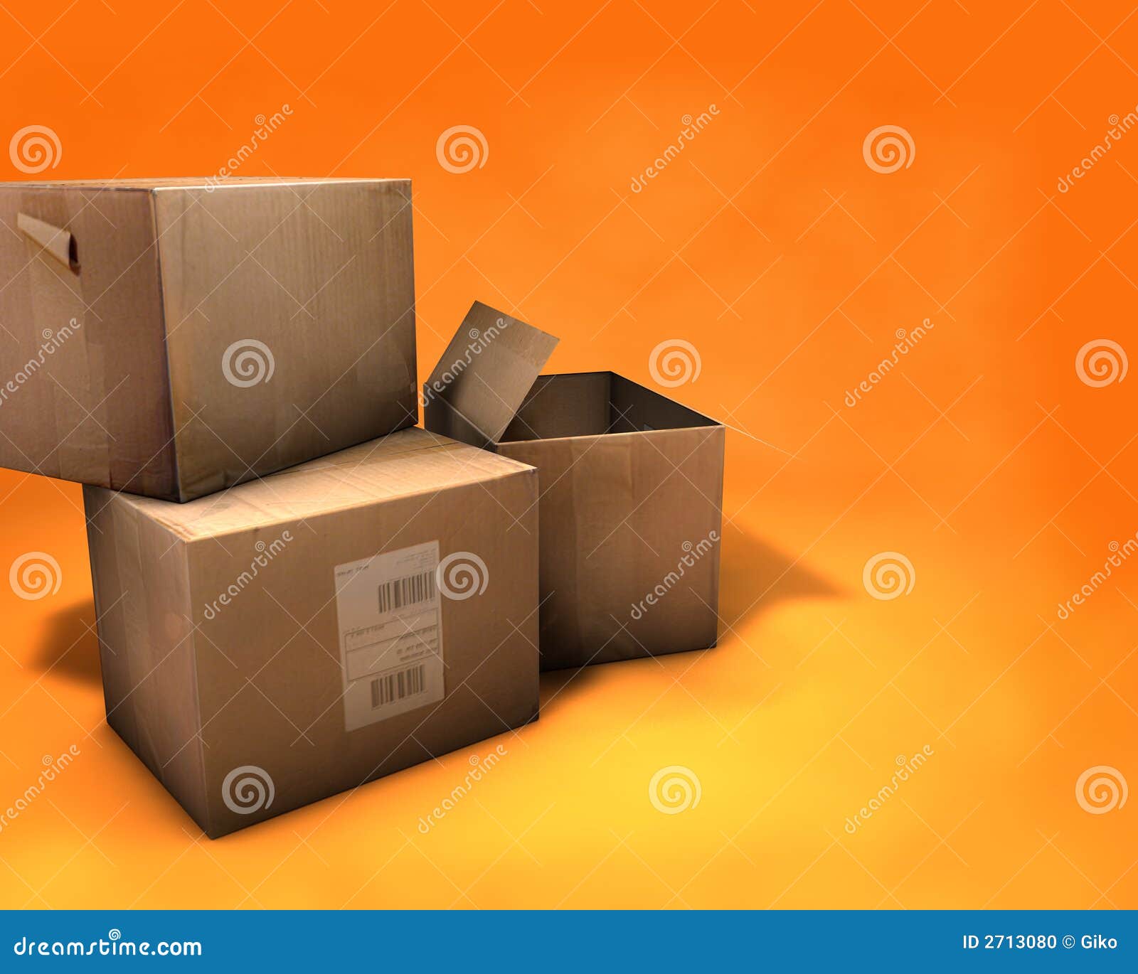 Cartoon Boxes stock illustration. Illustration of digital - 2713080