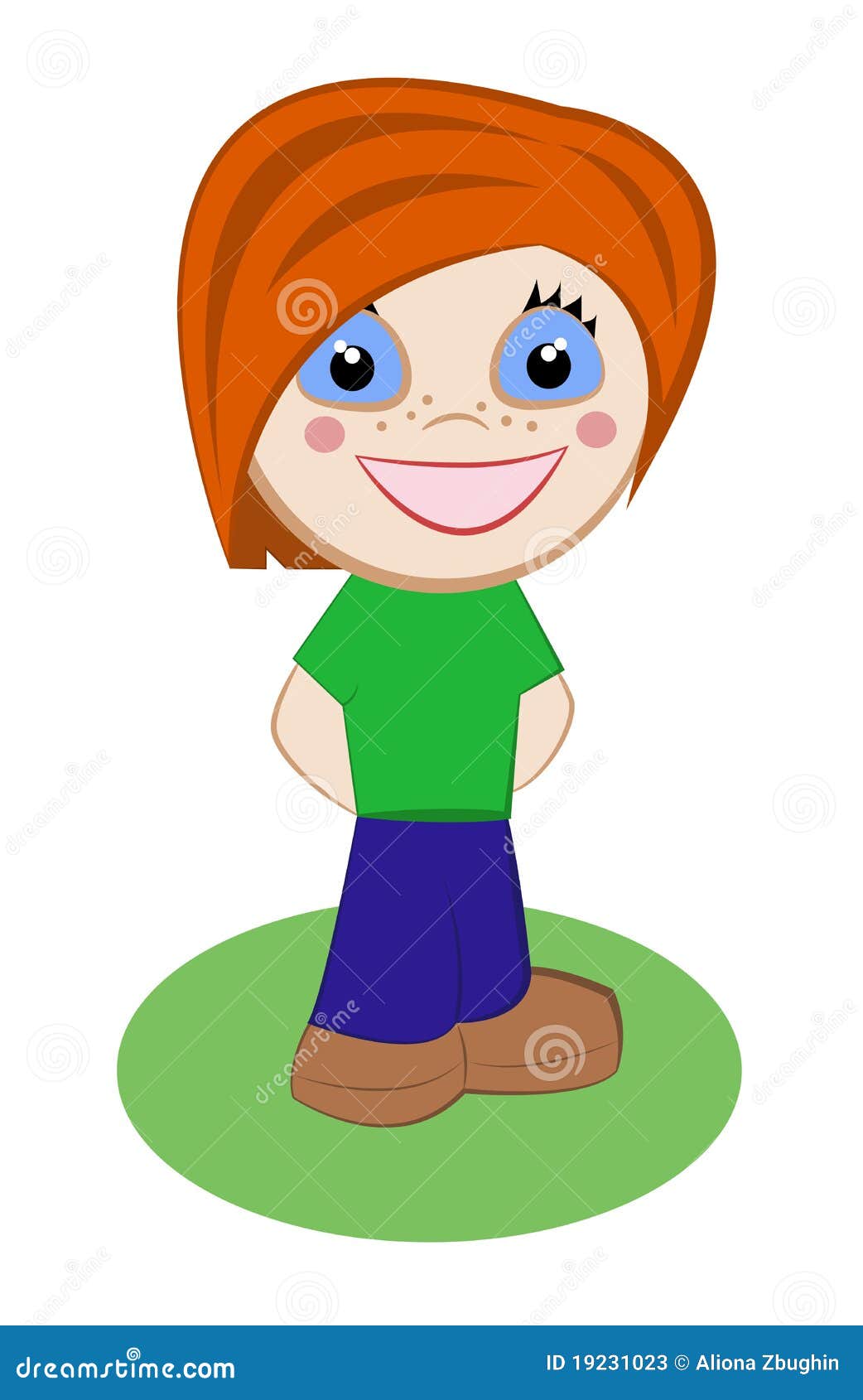 Cartoon boy stock vector. Illustration of drawing, happy - 19231023