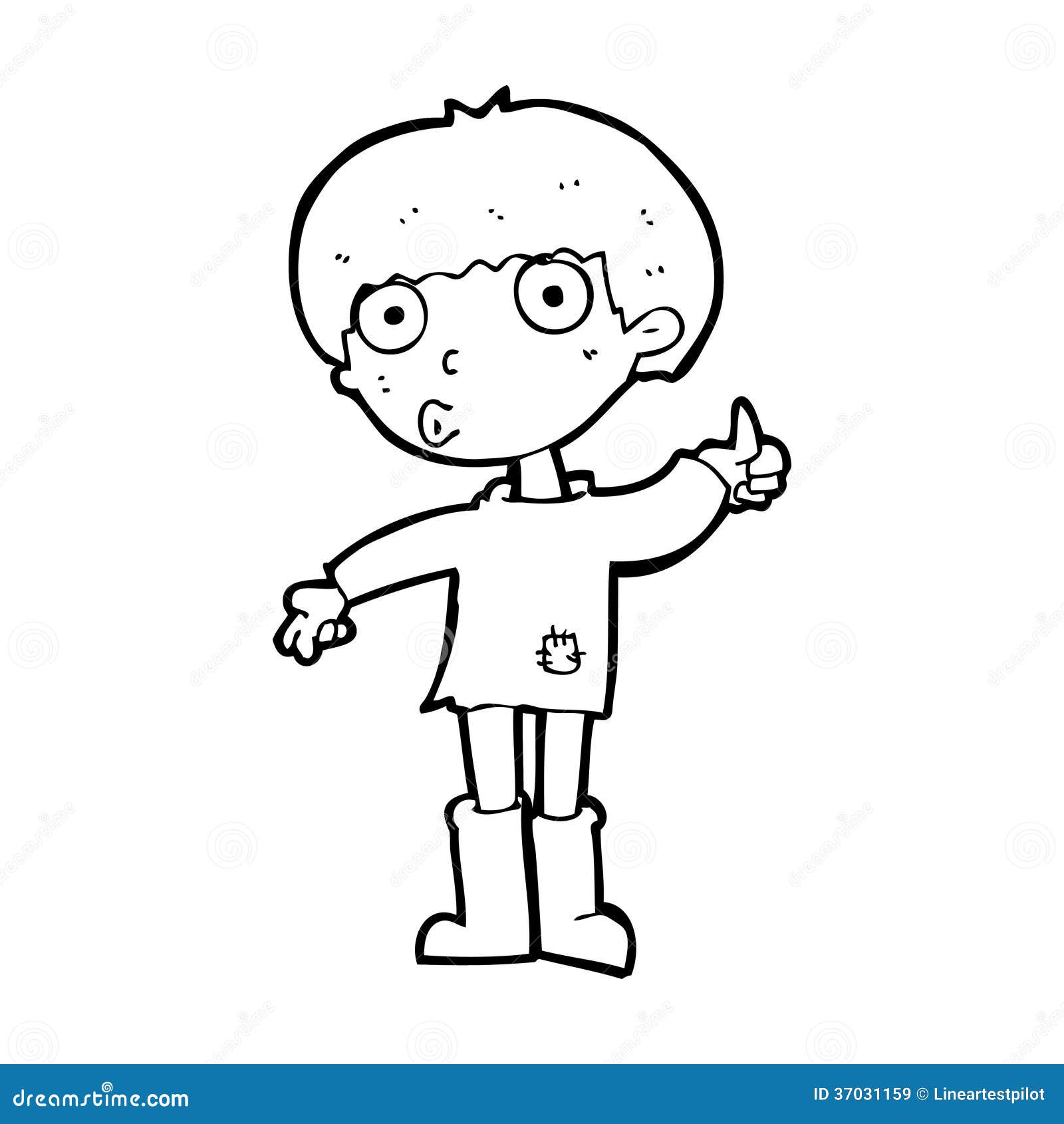 Cartoon Boy Asking Question Stock Illustration - Illustration of happy ...