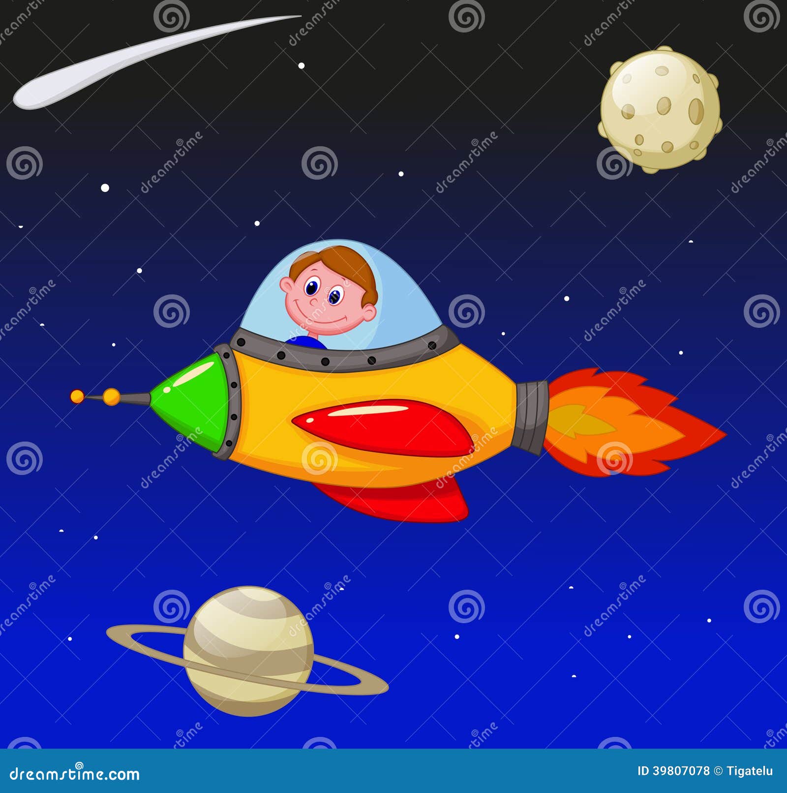 Astronaut Spaceship Airlock Stock Illustration | CartoonDealer.com ...