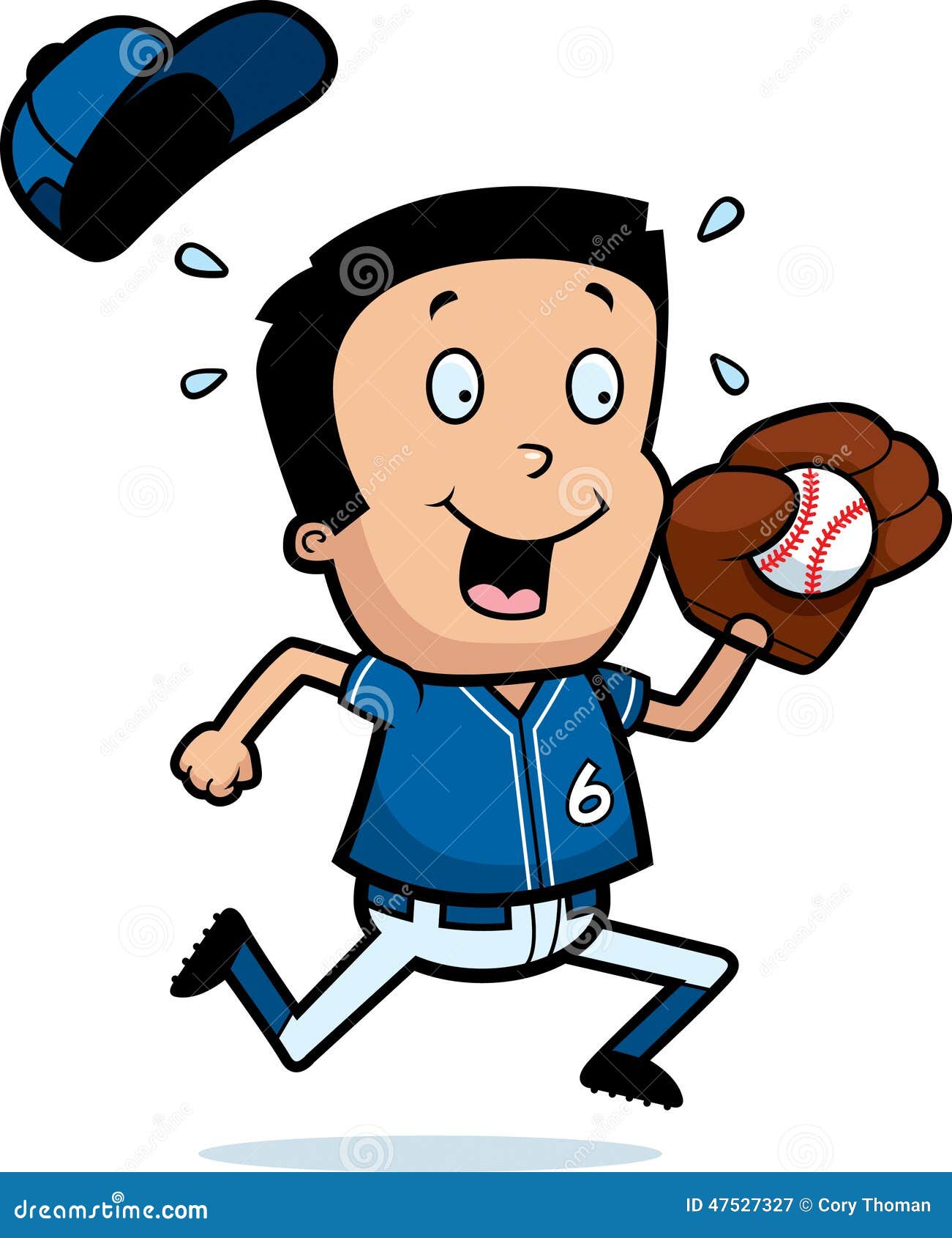 Cartoon Boy Baseball stock vector. Illustration of child - 47527327