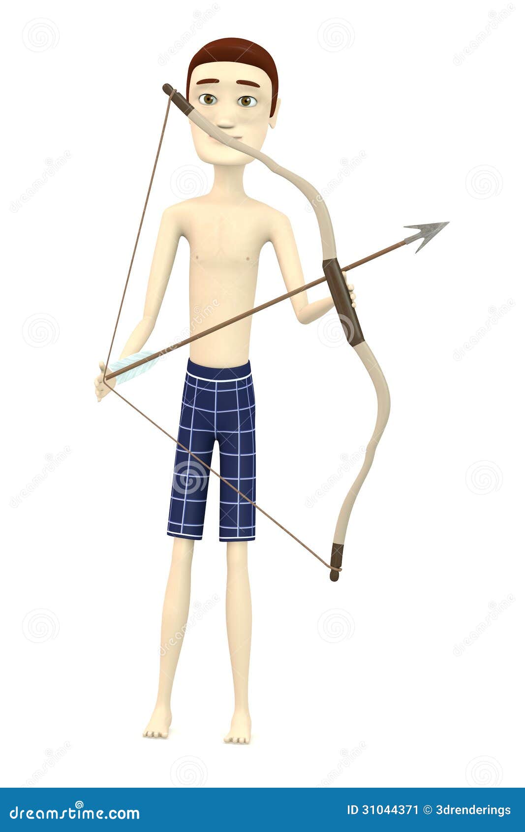 Cartoon boy with bow stock illustration. Illustration of character ...