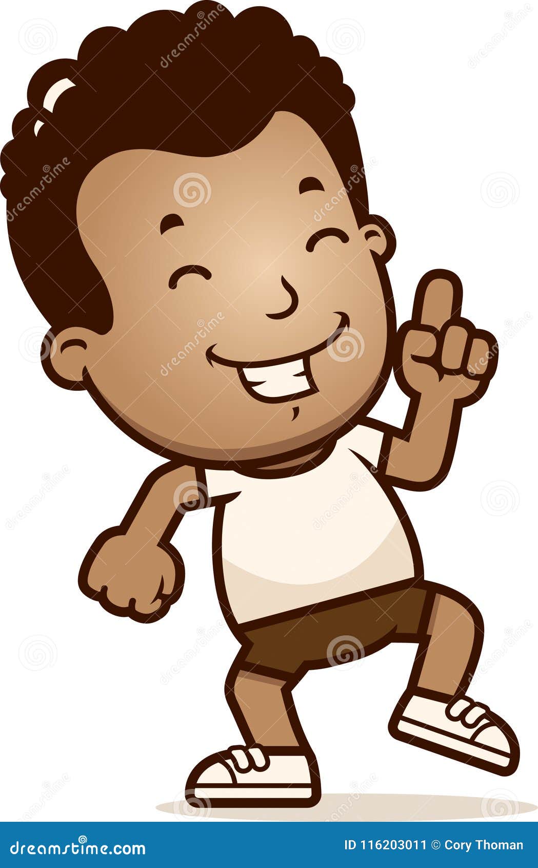 Cartoon Boy Dancing stock vector. Illustration of smiling - 116203011