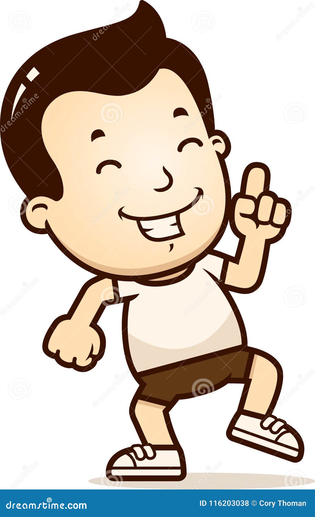 Cartoon Boy Dancing stock vector. Illustration of graphic - 116203038