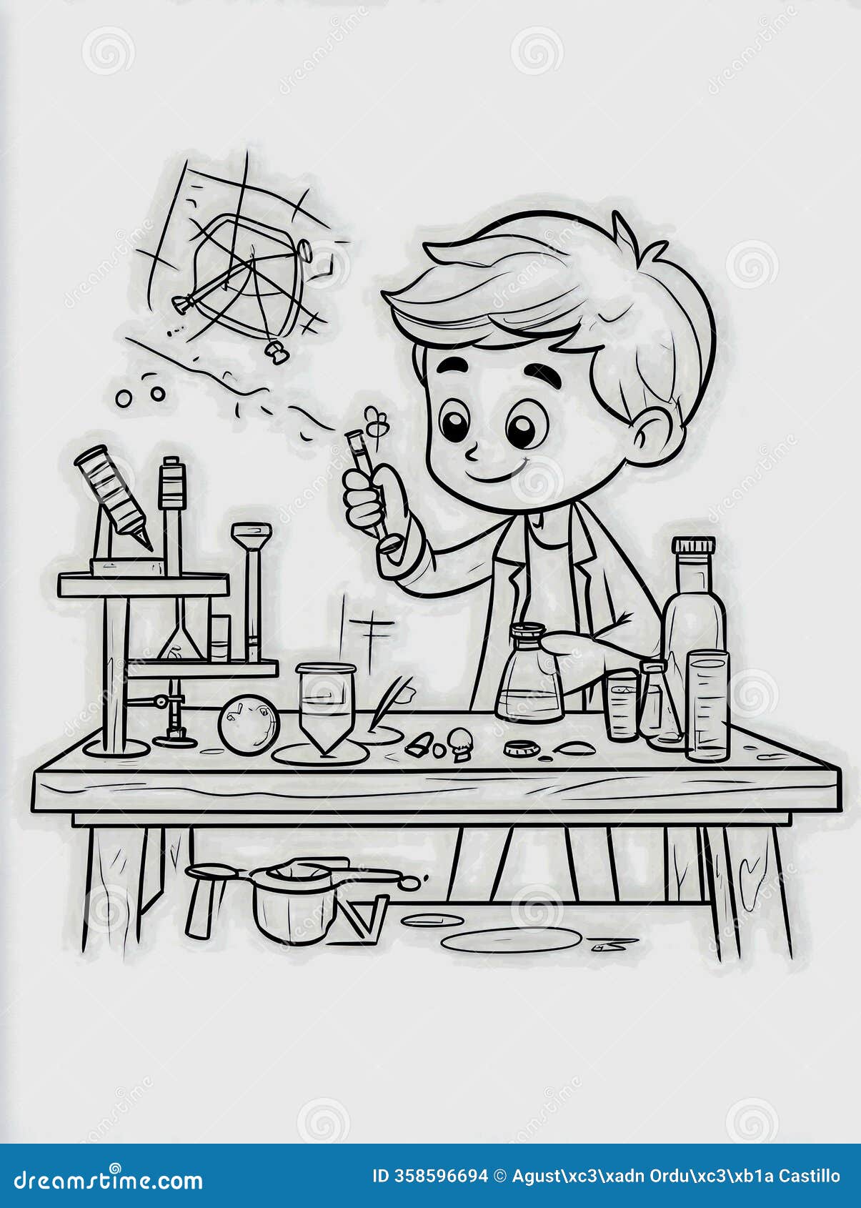 Cartoon Science Experiment 879 Science Lab Cartoon Stock Photos,