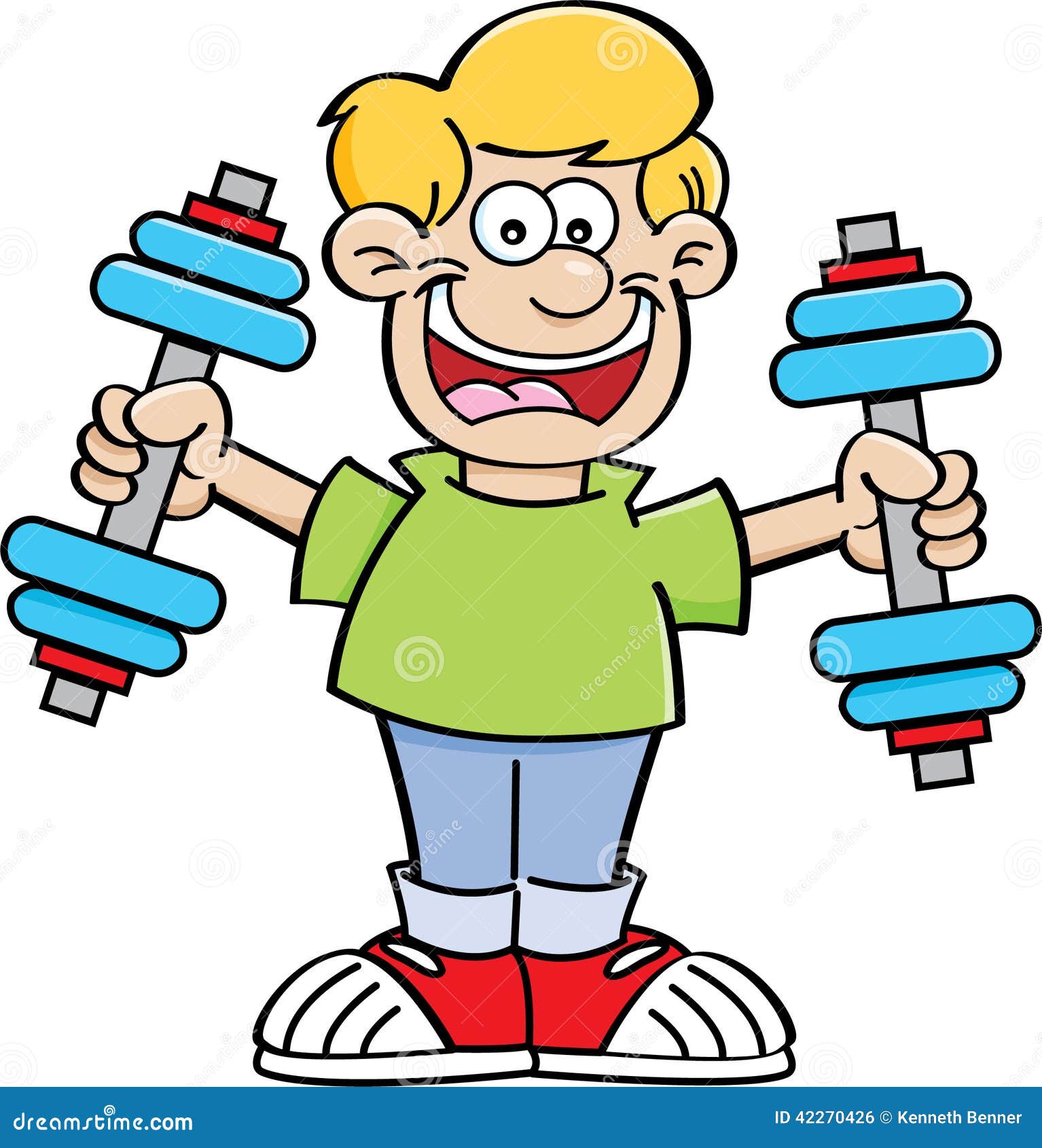 Cartoon Fat Man Exercising On Elliptical Machine Vector Illustration ...