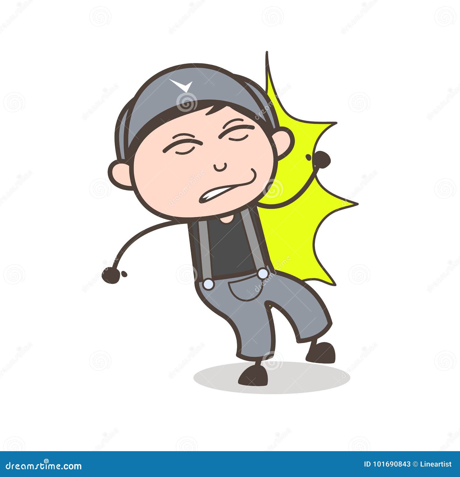 Cartoon Boy Got Hit Vector Concept Stock Illustration - Illustration of ...