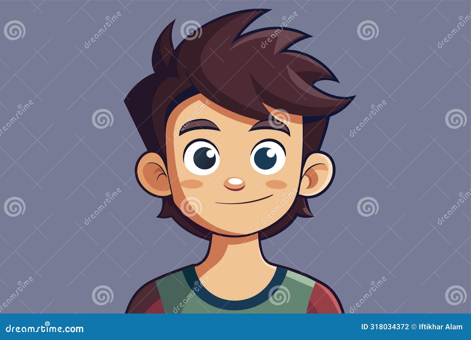 A Cartoon Man With A Smirk On His Face, Yes Or No Customizable Cartoon ...