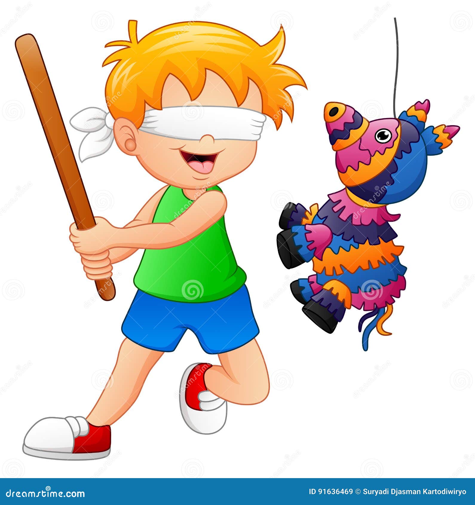 Breaking The Pinata Vector Illustration | CartoonDealer.com #2078601