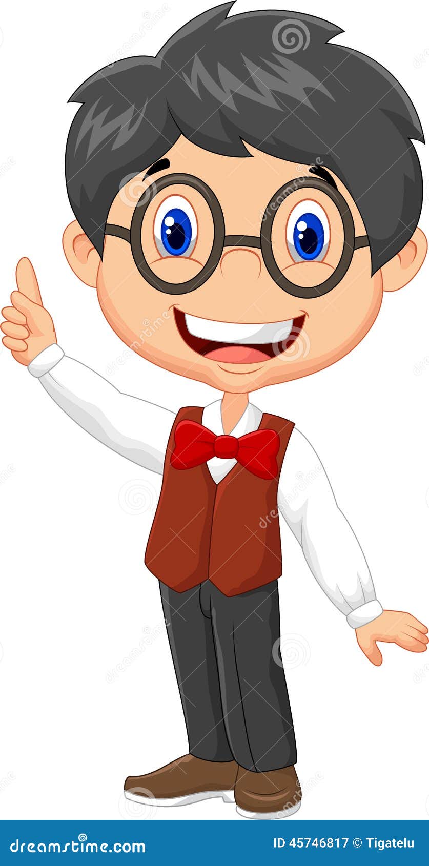 Cartoon Boy Pointing His Finger Stock Vector - Illustration of ...