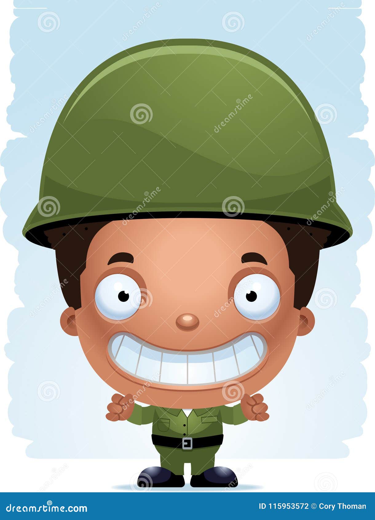 Cartoon Boy Soldier Smiling Stock Vector - Illustration of smiling ...