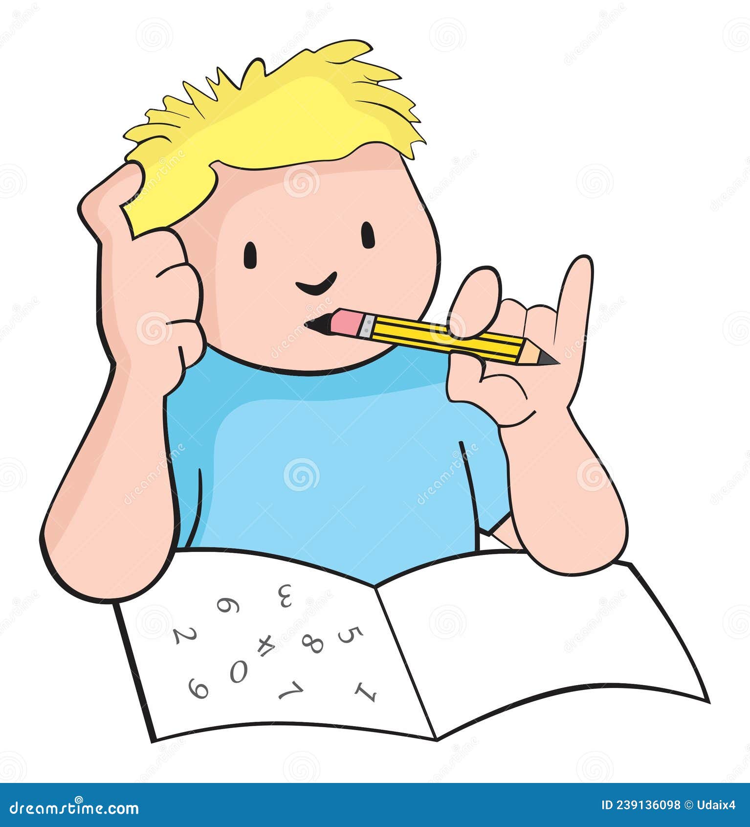 Math Homework Clipart
