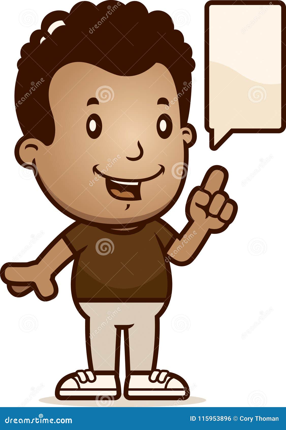 Cartoon Boy Talking stock vector. Illustration of person - 115953896