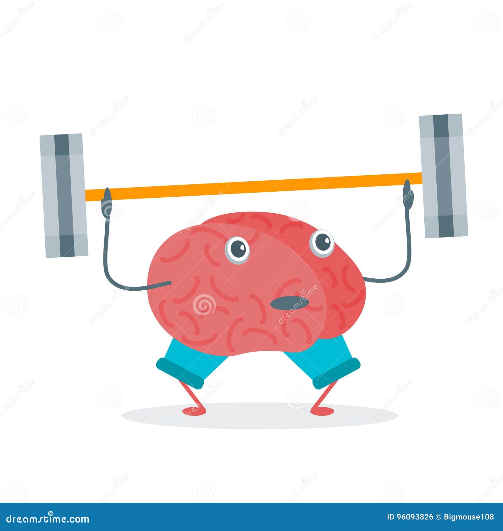 Cartoon Brain Activity. Vector Stock Vector - Illustration of graphic ...