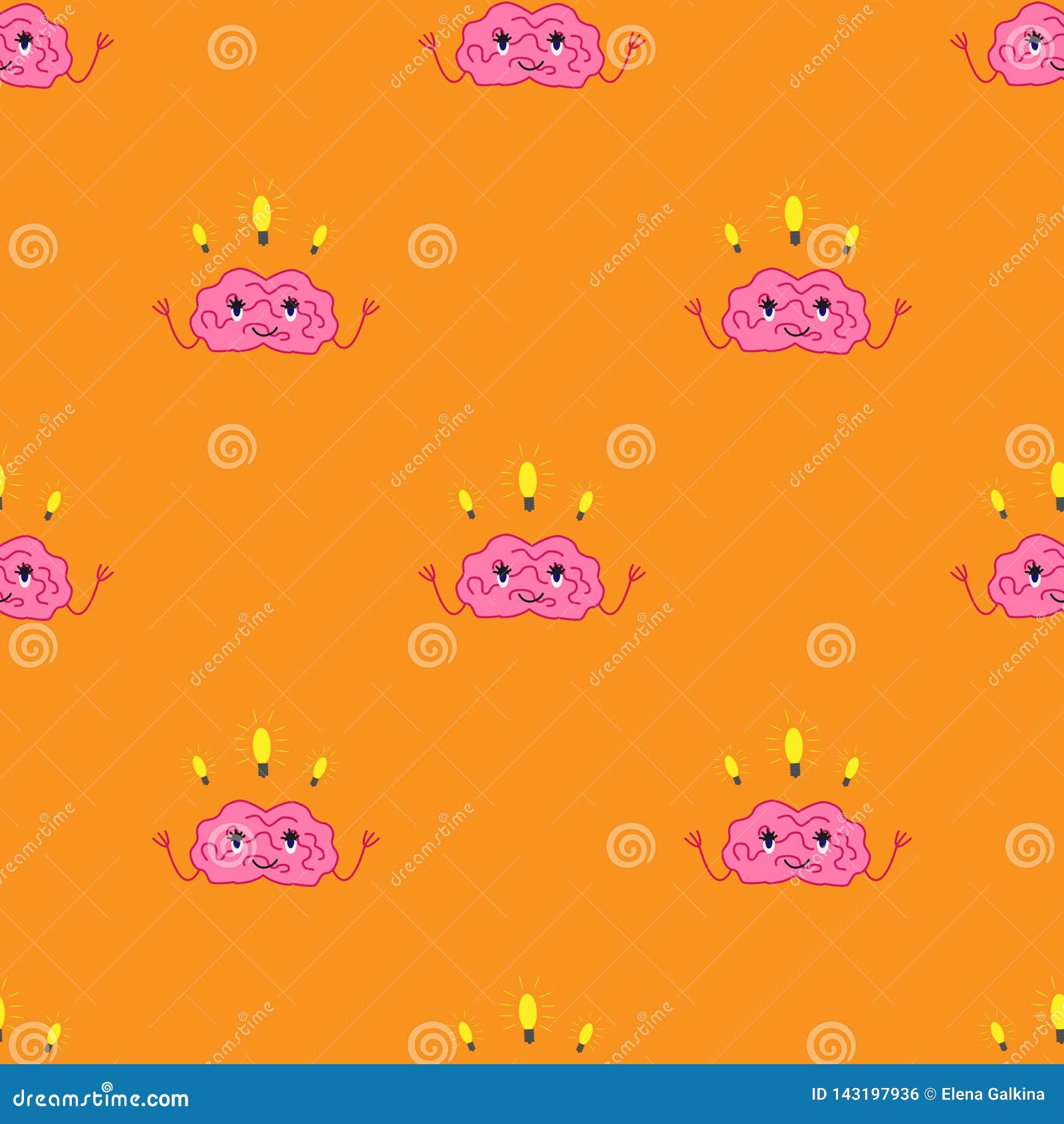 Cartoon brain vector stock vector. Illustration of element - 143197936