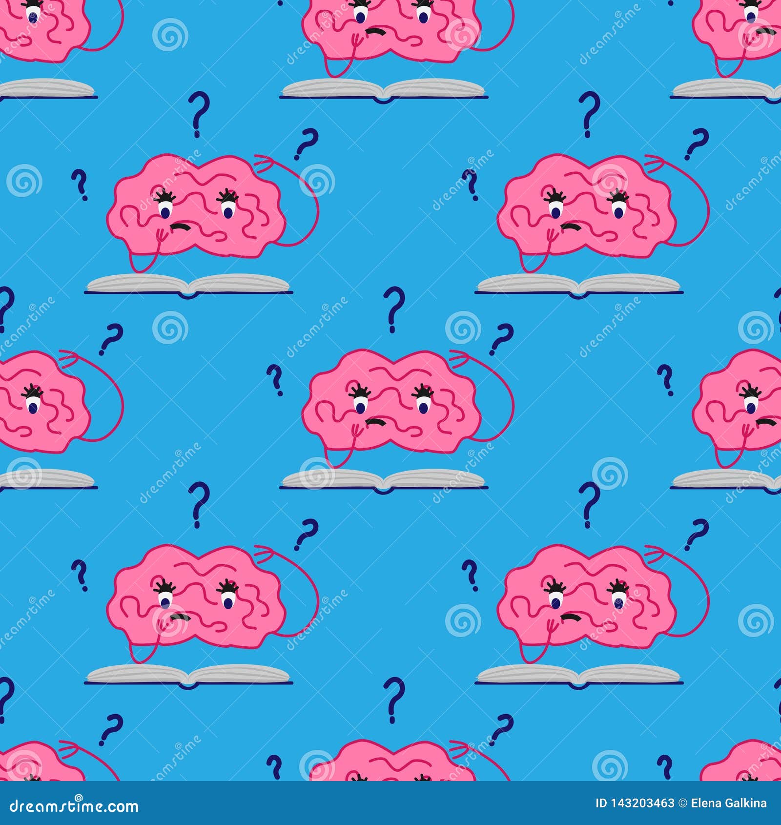 Cartoon brain vector stock vector. Illustration of health - 143203463