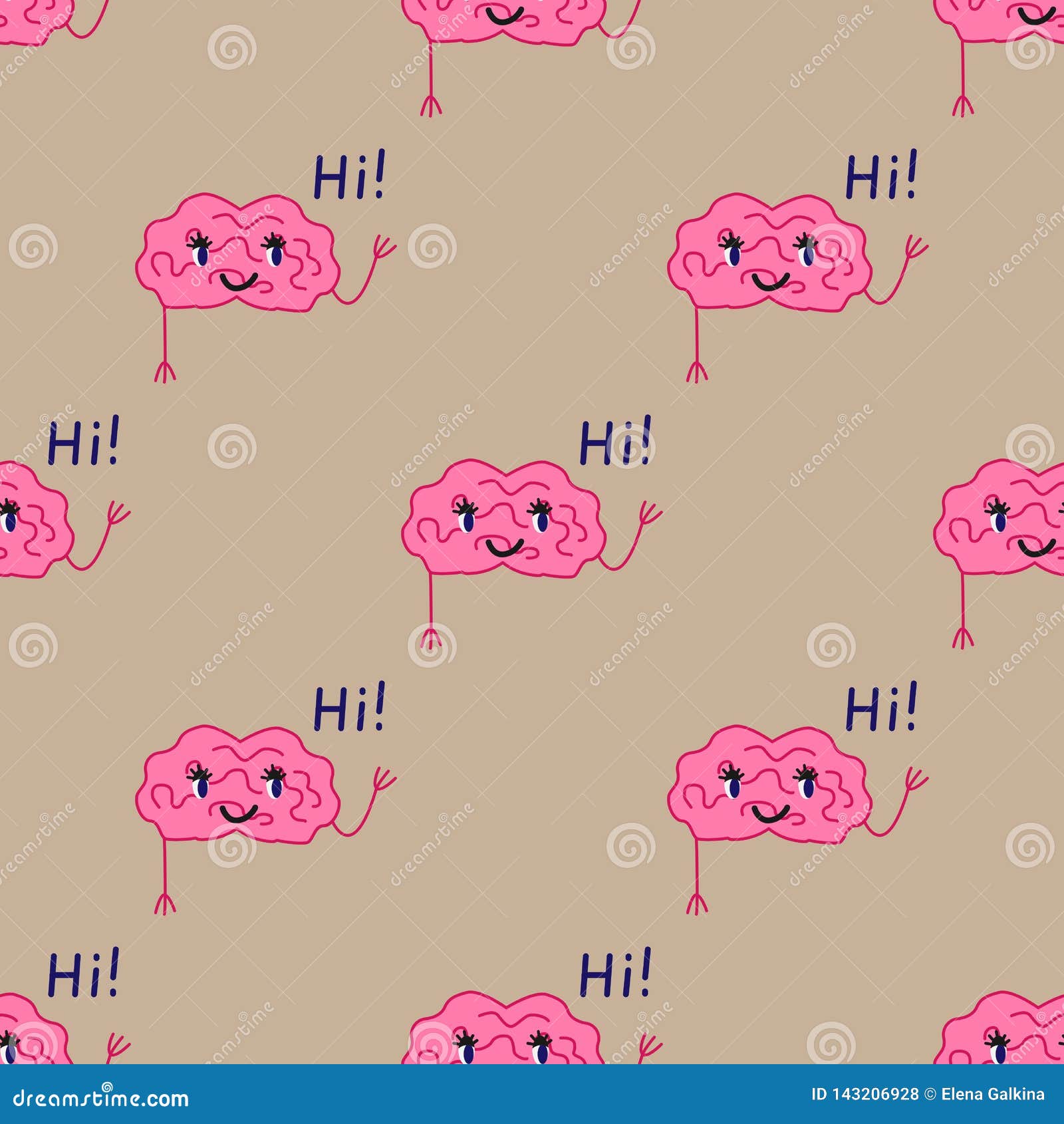 Cartoon brain vector stock illustration. Illustration of character ...