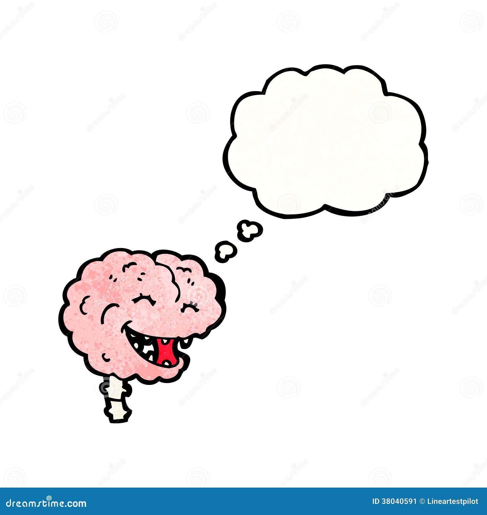 Cartoon brain stock vector. Illustration of silly, artwork - 38040591