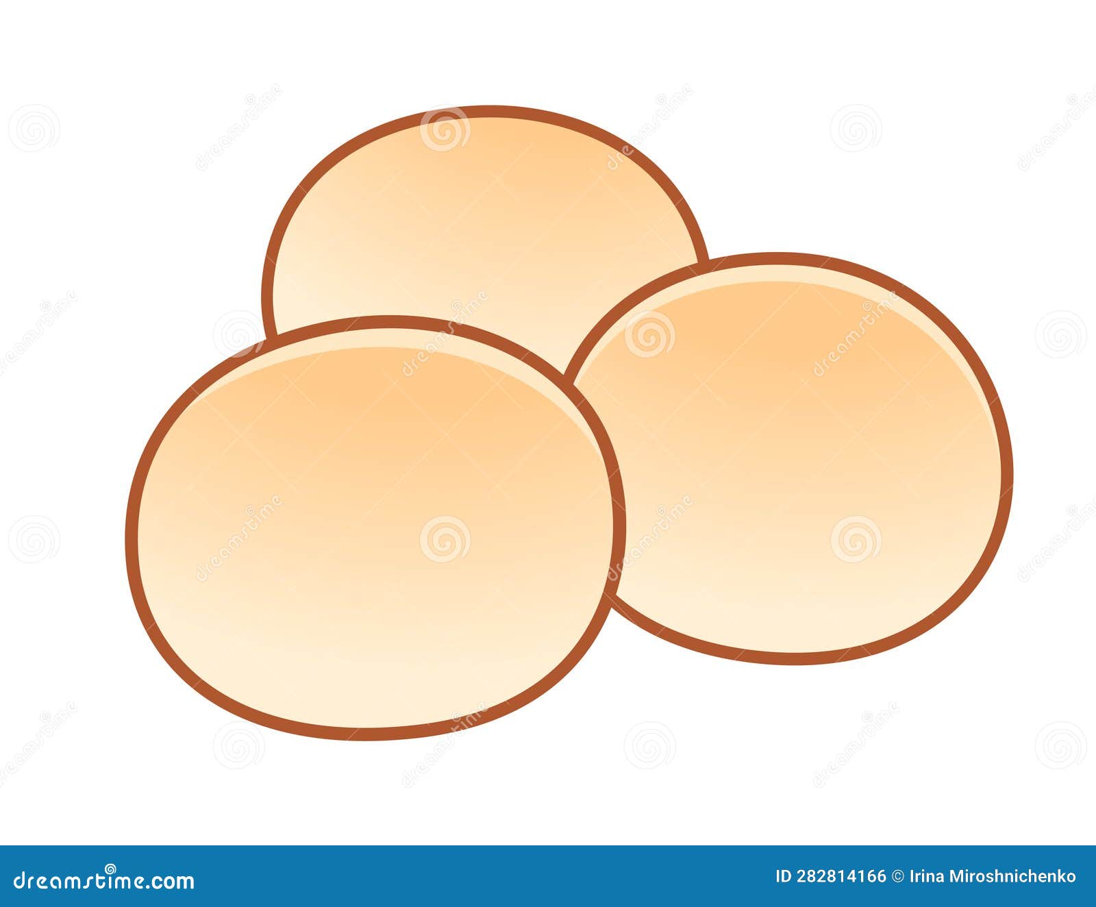 Cartoon Bread Rolls Illustration Stock Vector - Illustration of fresh ...