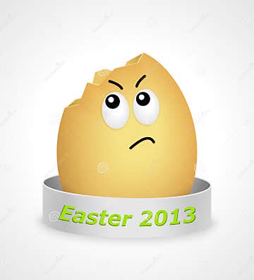 Cartoon break egg boy stock illustration. Illustration of isolated ...