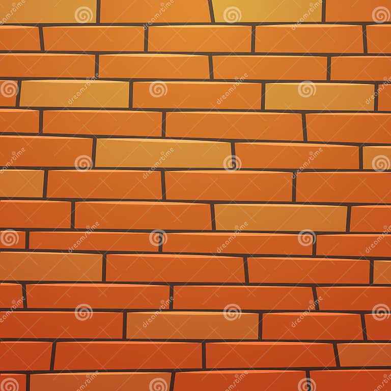 Cartoon Brick Wall stock vector. Illustration of rectangle - 52680512