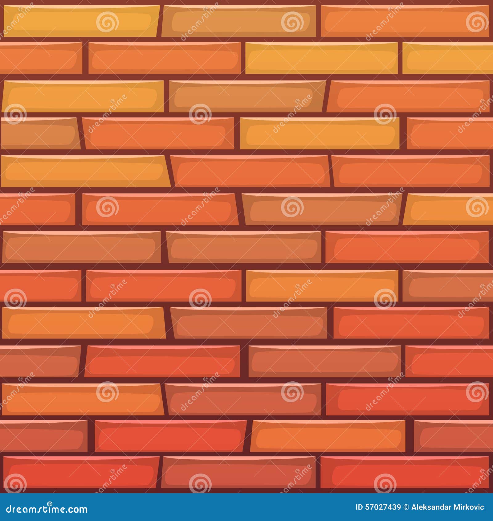 Cartoon Brick Wall stock vector. Illustration of close - 57027439