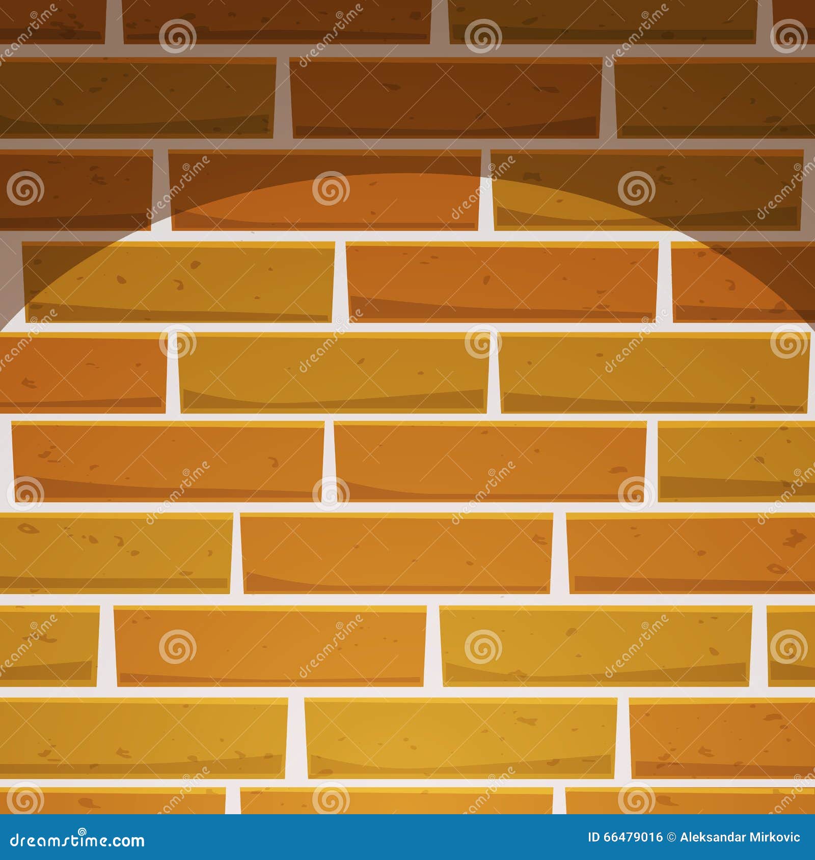 Cartoon Brick Wall Vector Illustration | CartoonDealer.com #66479016
