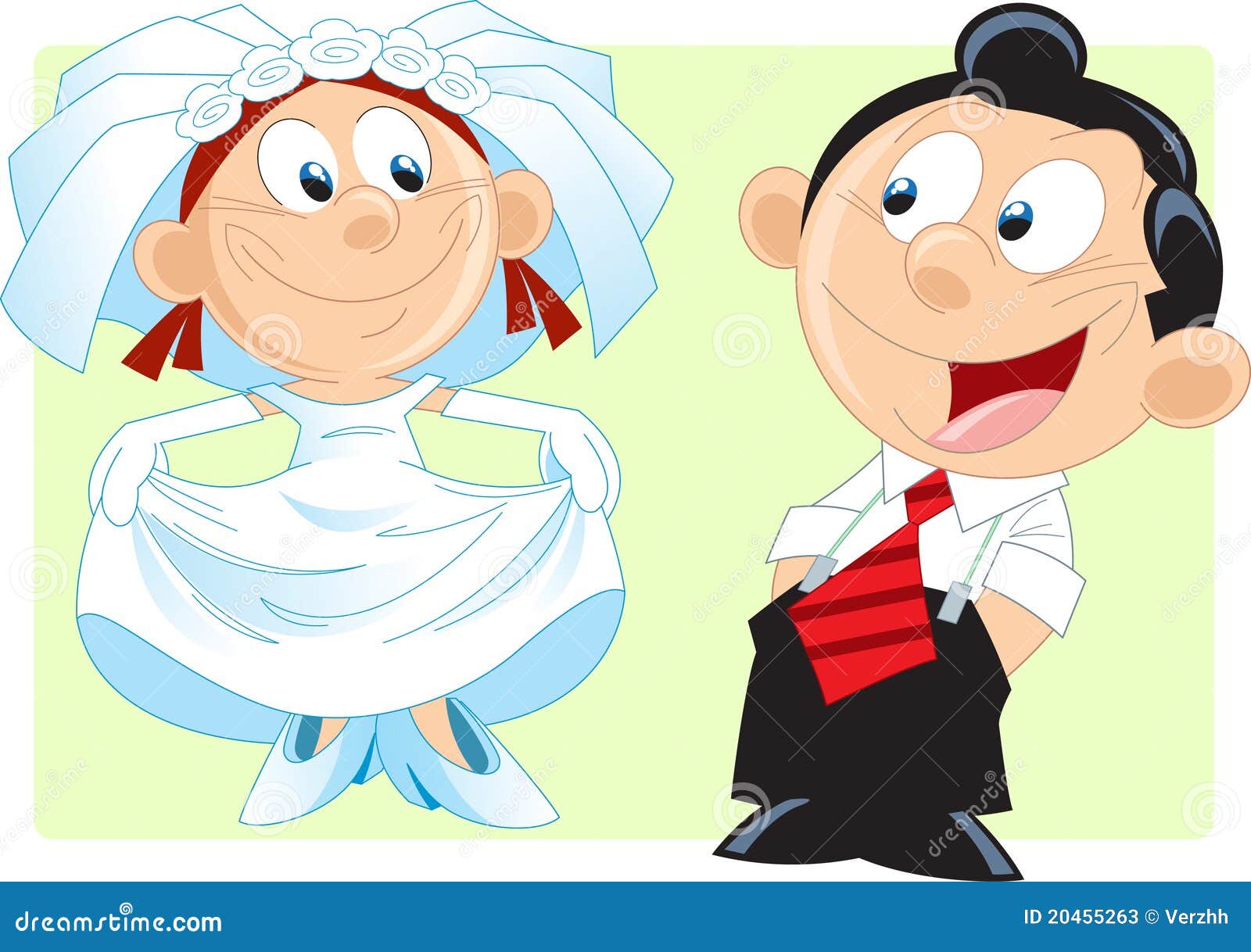 Cartoon bride stock vector. Illustration of character - 20455263