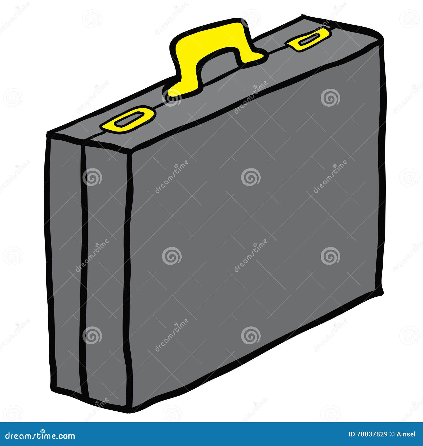 Cartoon briefcase stock vector. Illustration of case - 70037829