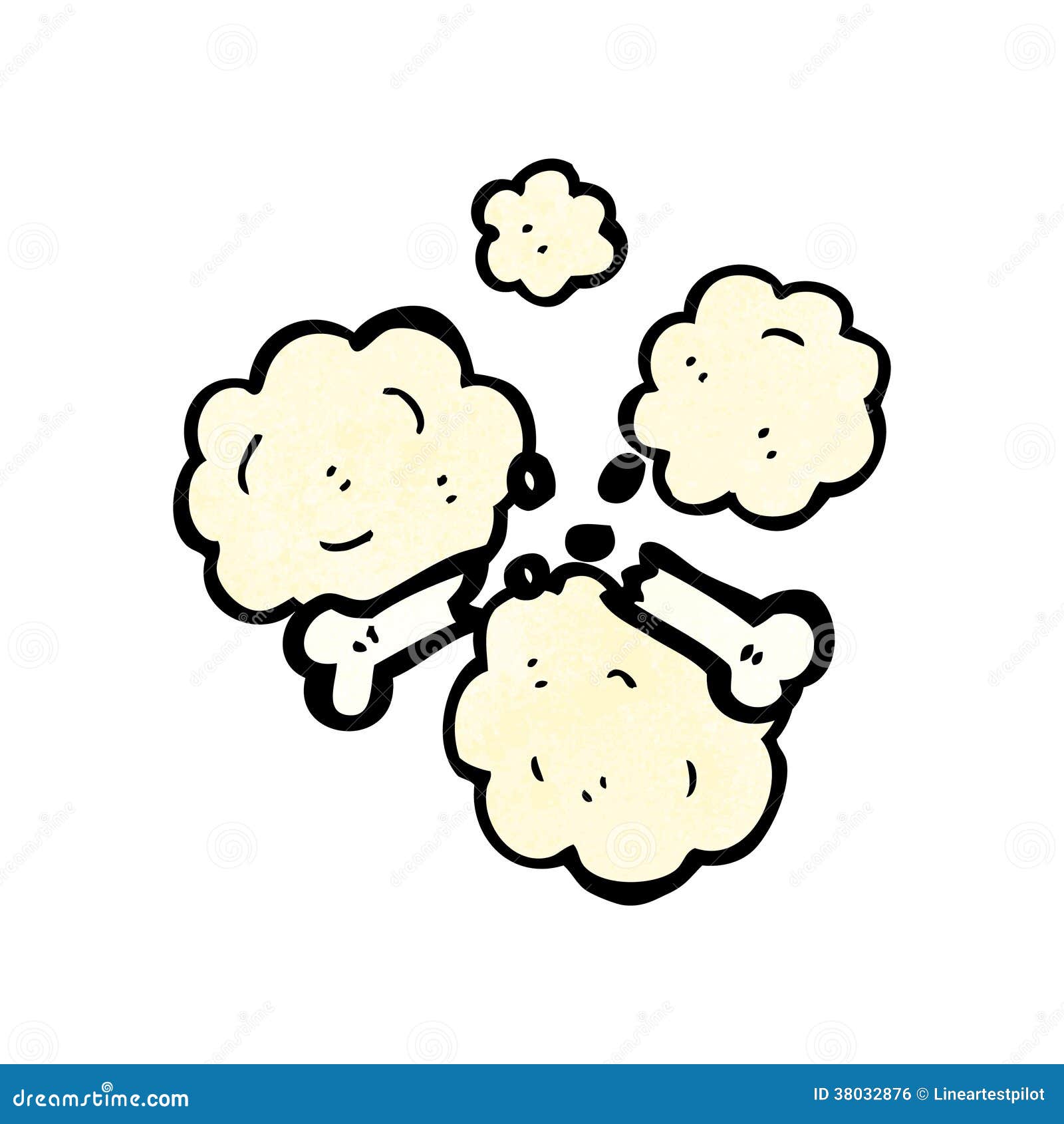 Cartoon broken bone symbol stock vector. Illustration of doodle - 38032876