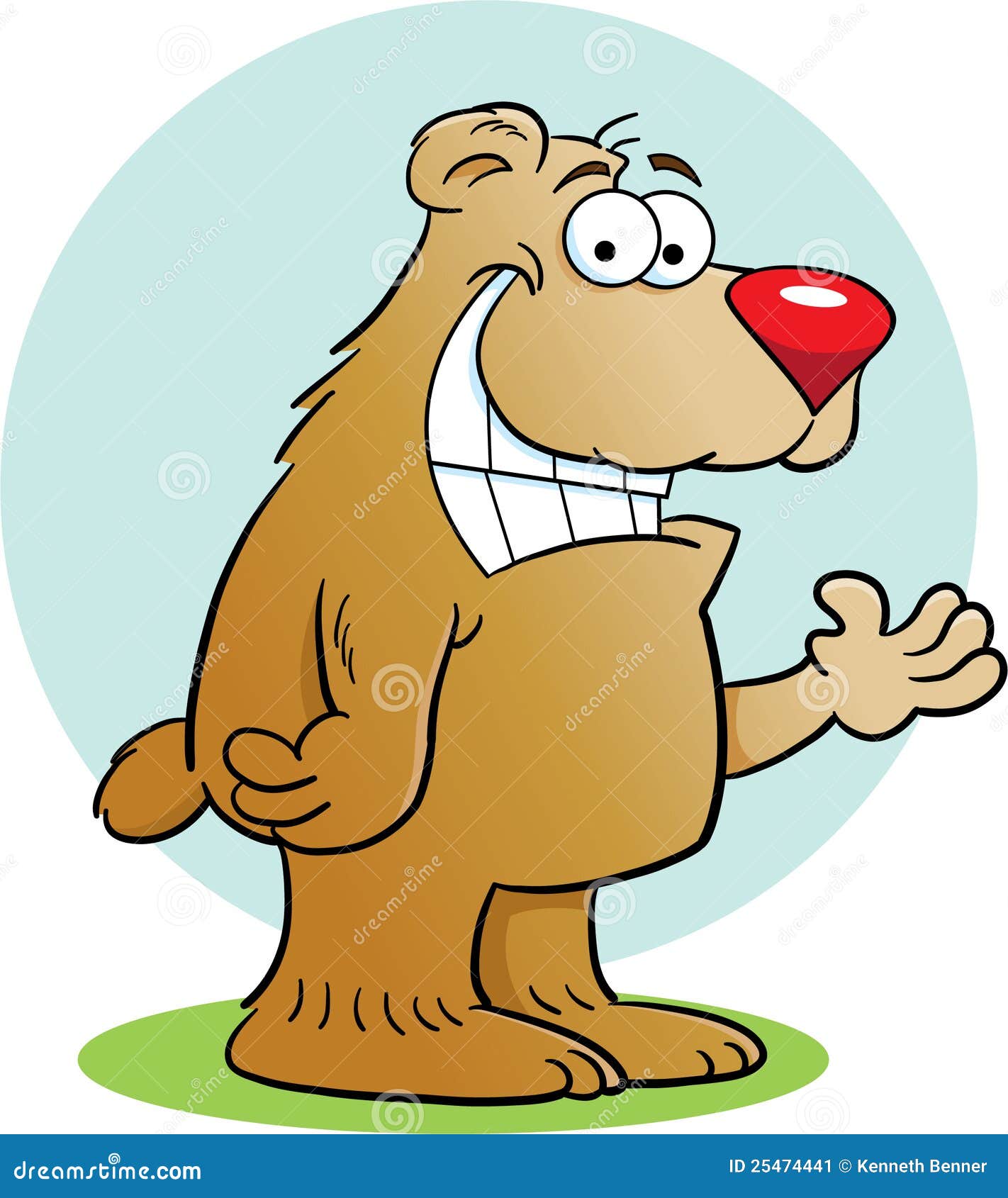 Cartoon Brown Bear stock vector. Illustration of animal - 25474441