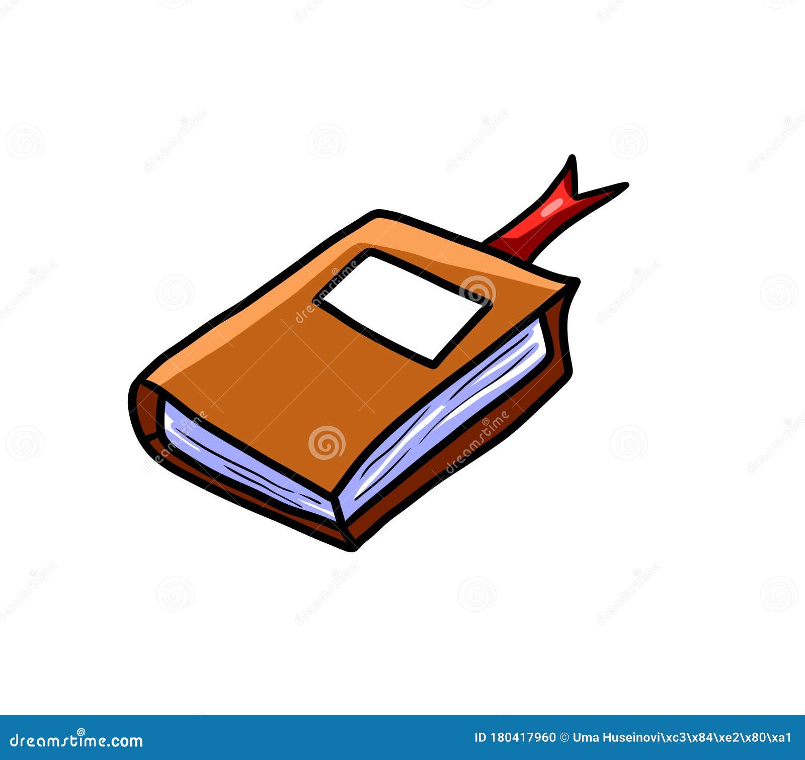 A Little Cartoon Brown Book Stock Illustration - Illustration of fairy ...