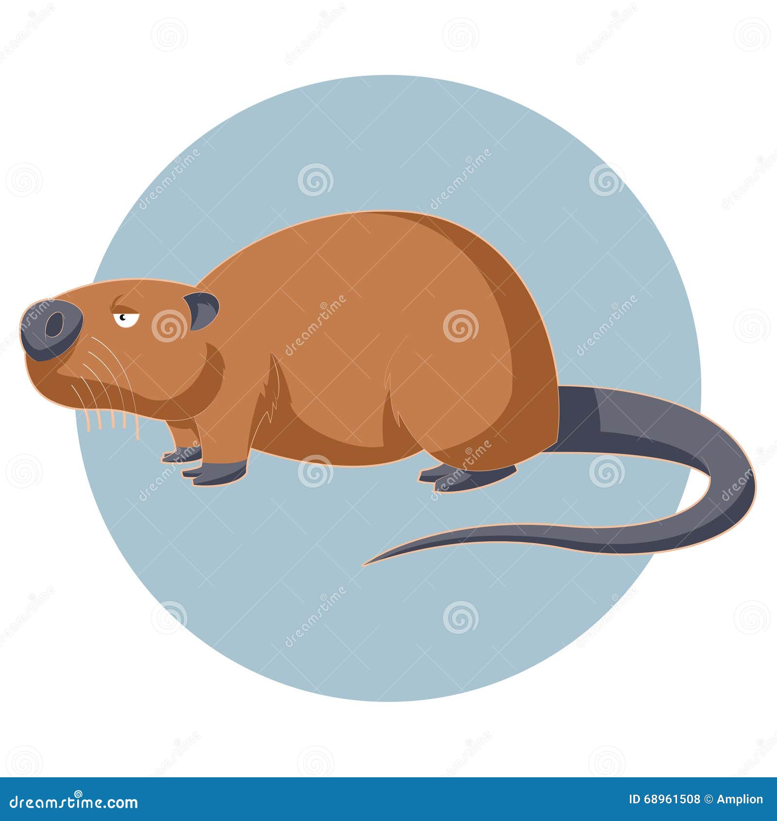 Nutria Cartoon Character Vector Illustration | CartoonDealer.com #32600570