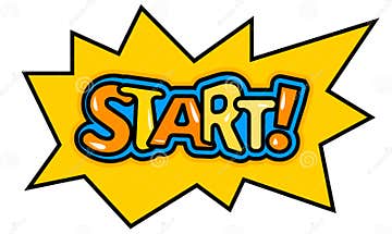 Cartoon bubble start stock vector. Illustration of internet - 84546646