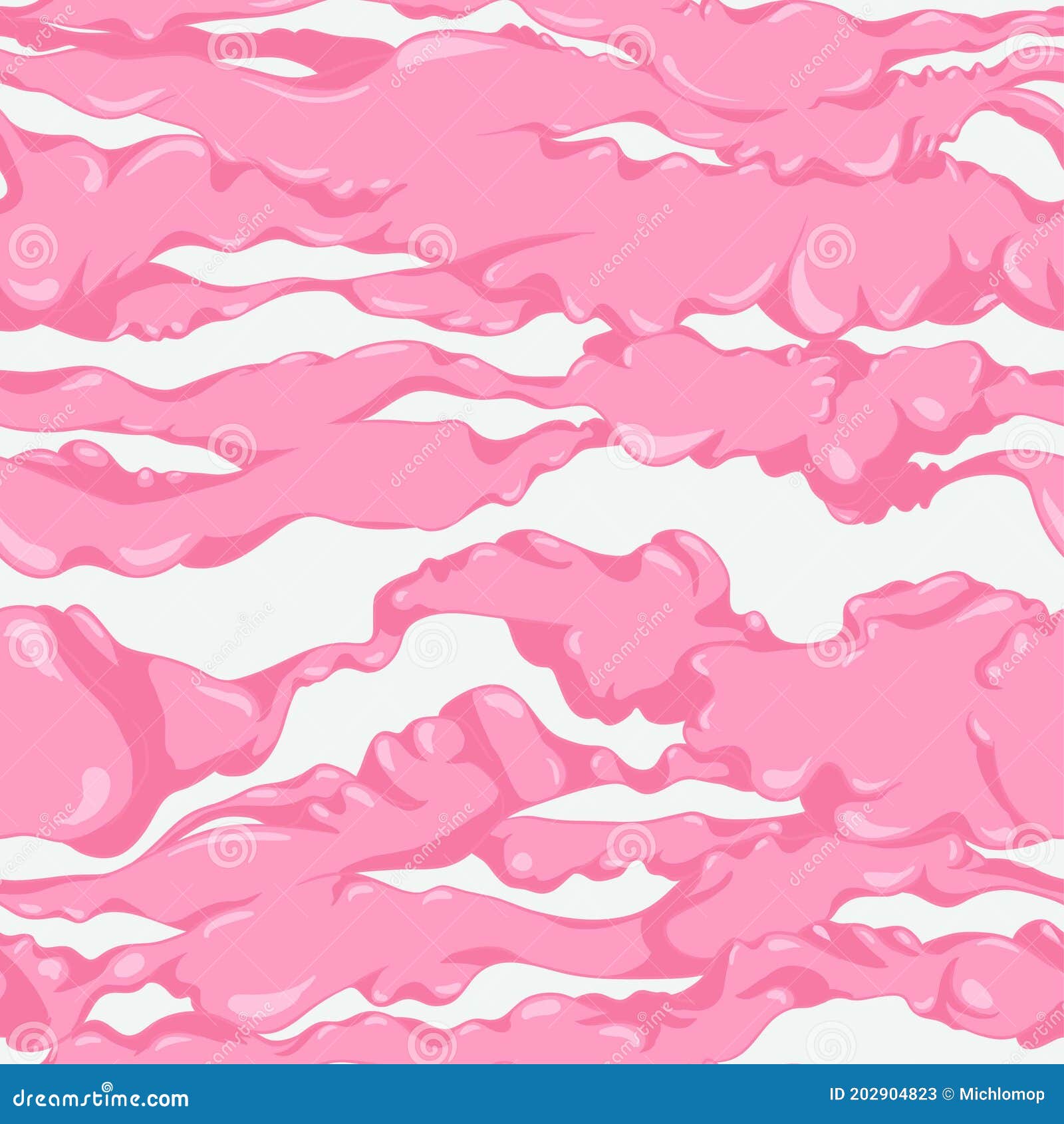 Bubblegum Seamless Pattern With Burst. Sweet Candy Background. Stock ...