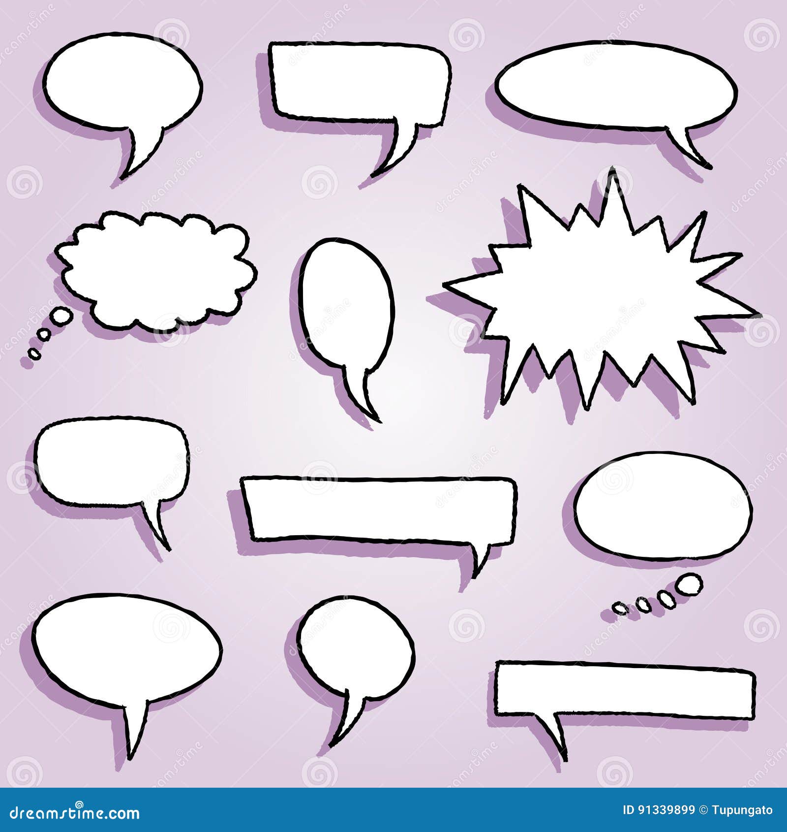 Cartoon bubbles stock illustration. Illustration of bubble - 91339899