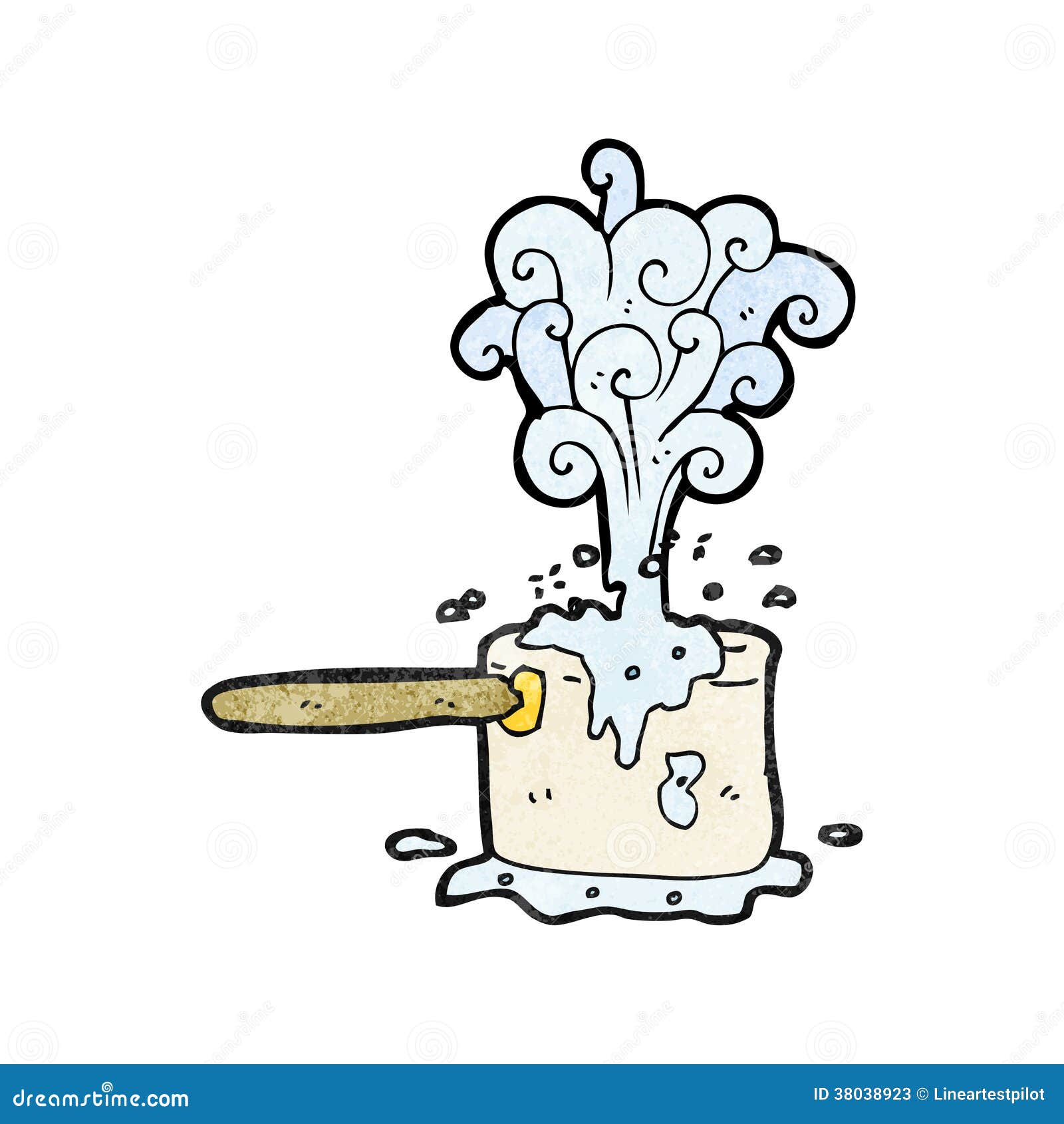 Cartoon Bubbling Kitchen Pan Stock Vector - Illustration of crazy ...
