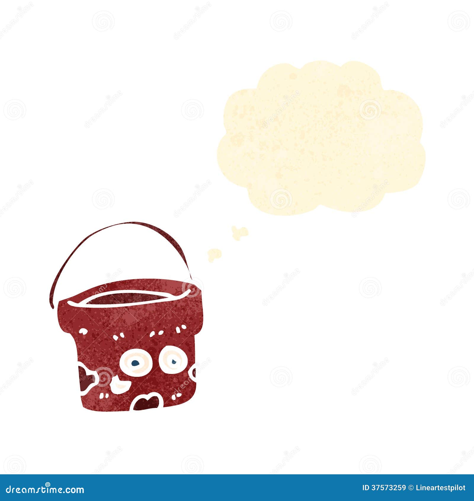 Cartoon bucket stock vector. Illustration of cute, speech - 37573259