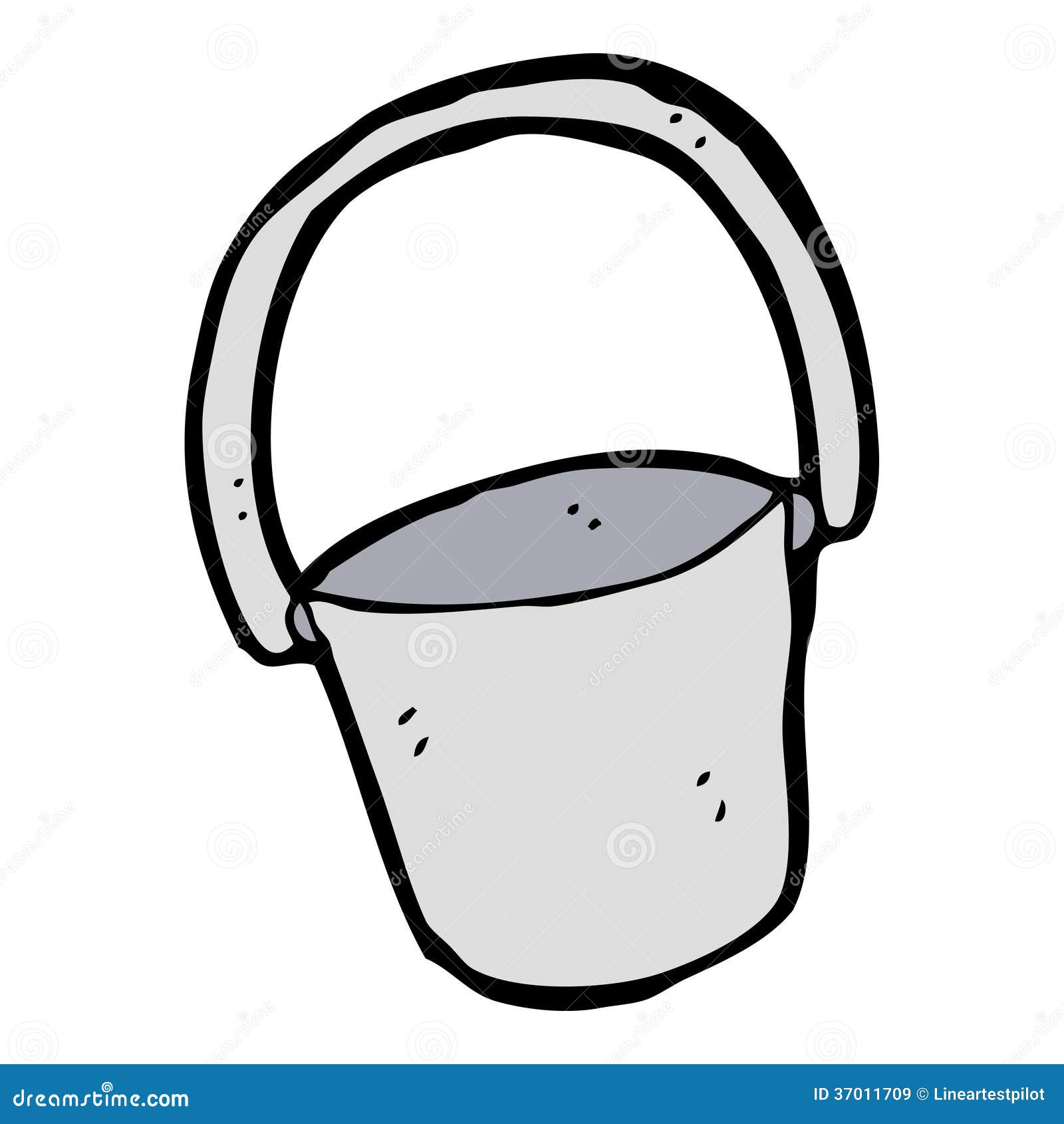 Cartoon bucket stock vector. Illustration of doodle, cheerful - 37011709