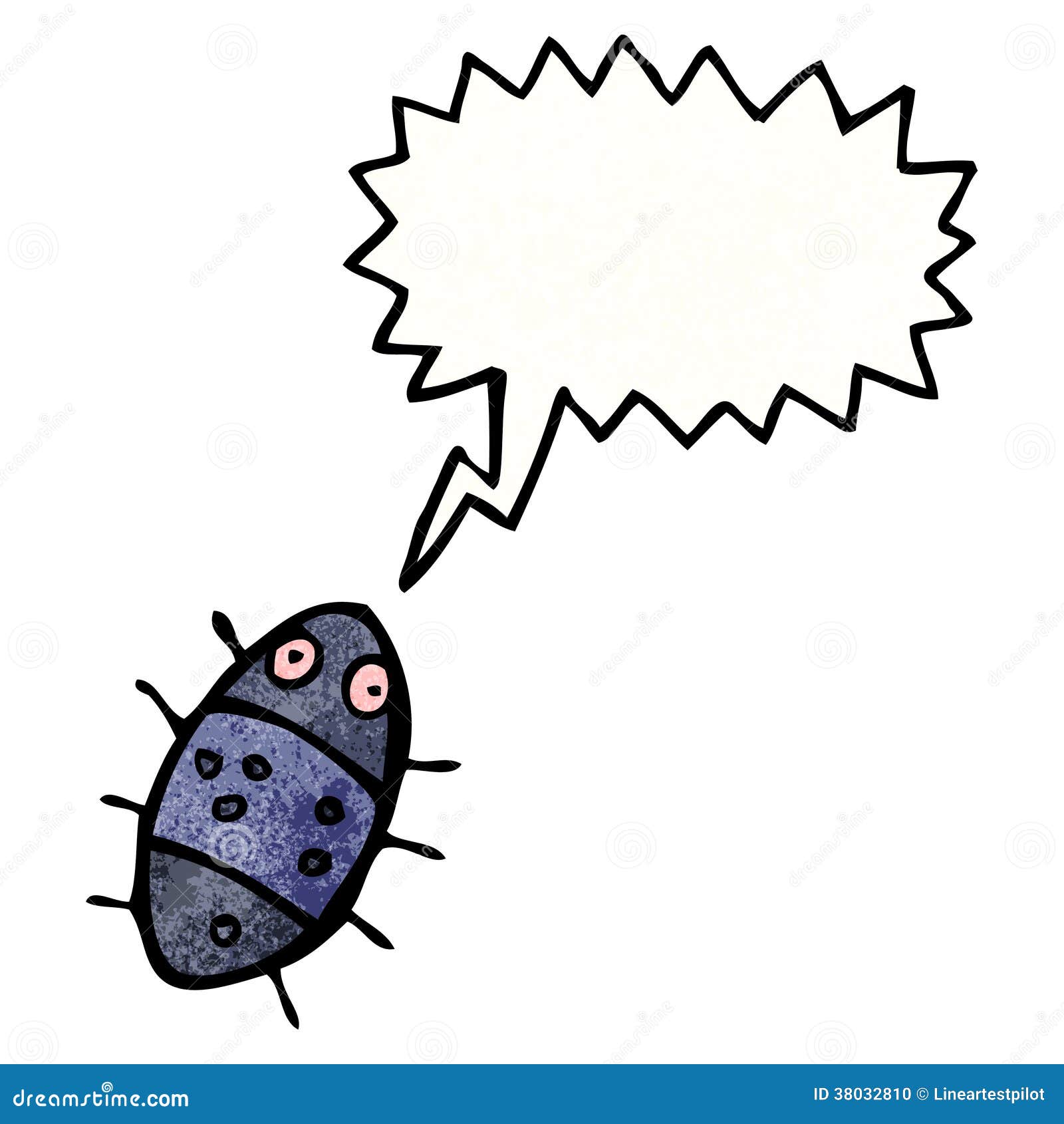 Cartoon bug stock vector. Illustration of crazy, simple - 38032810