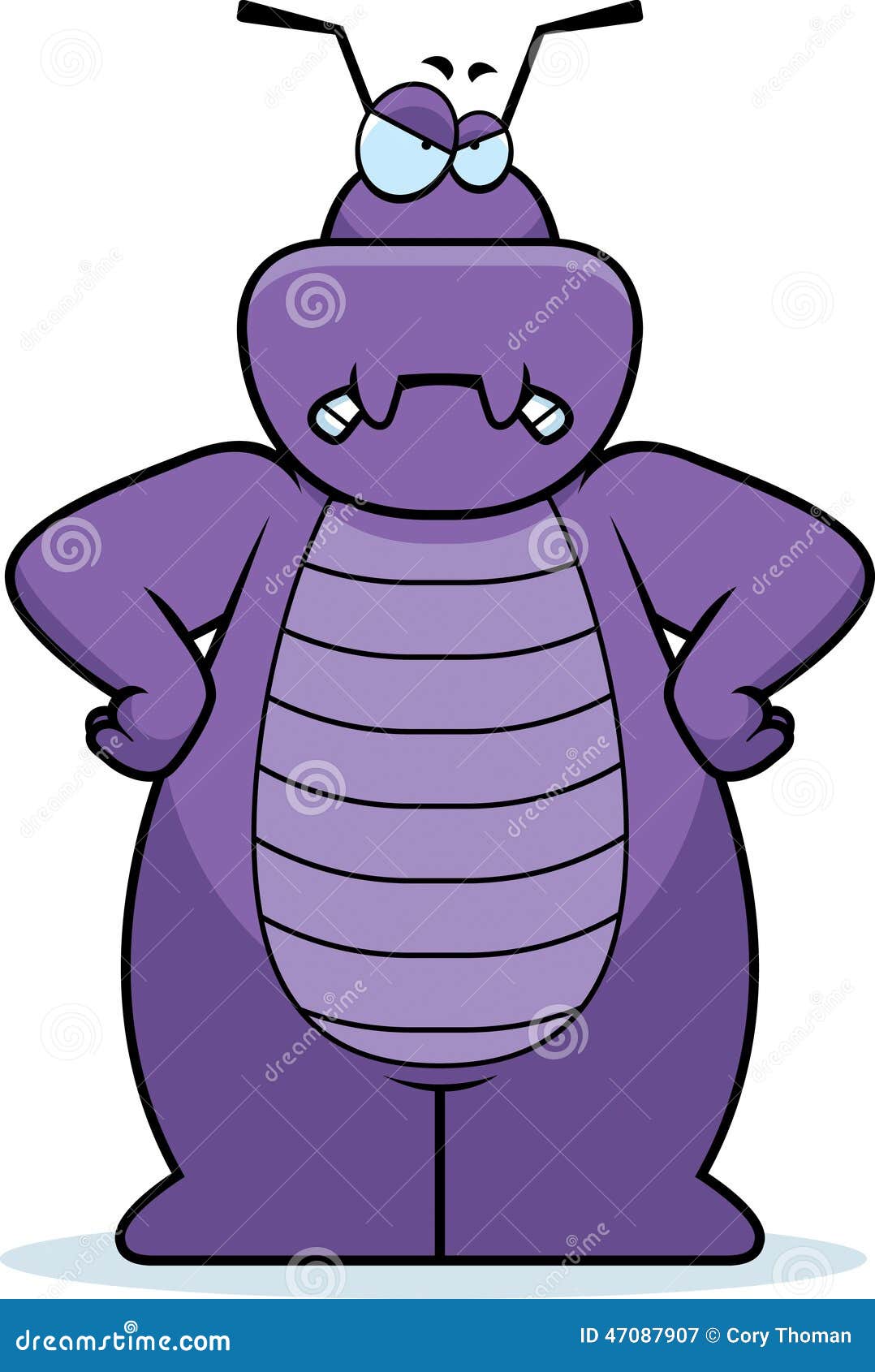 Cartoon Bug Angry stock vector. Illustration of animal - 47087907